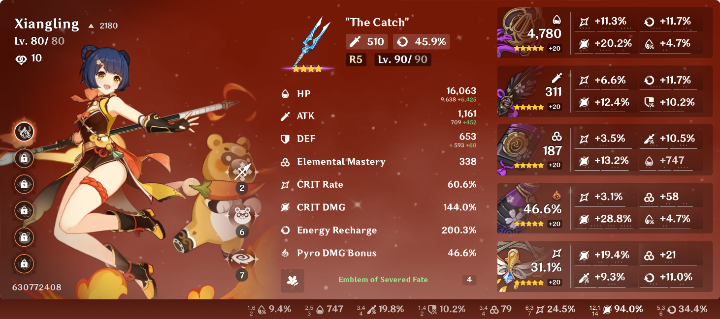 How’s my Xiangling Build? Genshin Impact | HoYoLAB