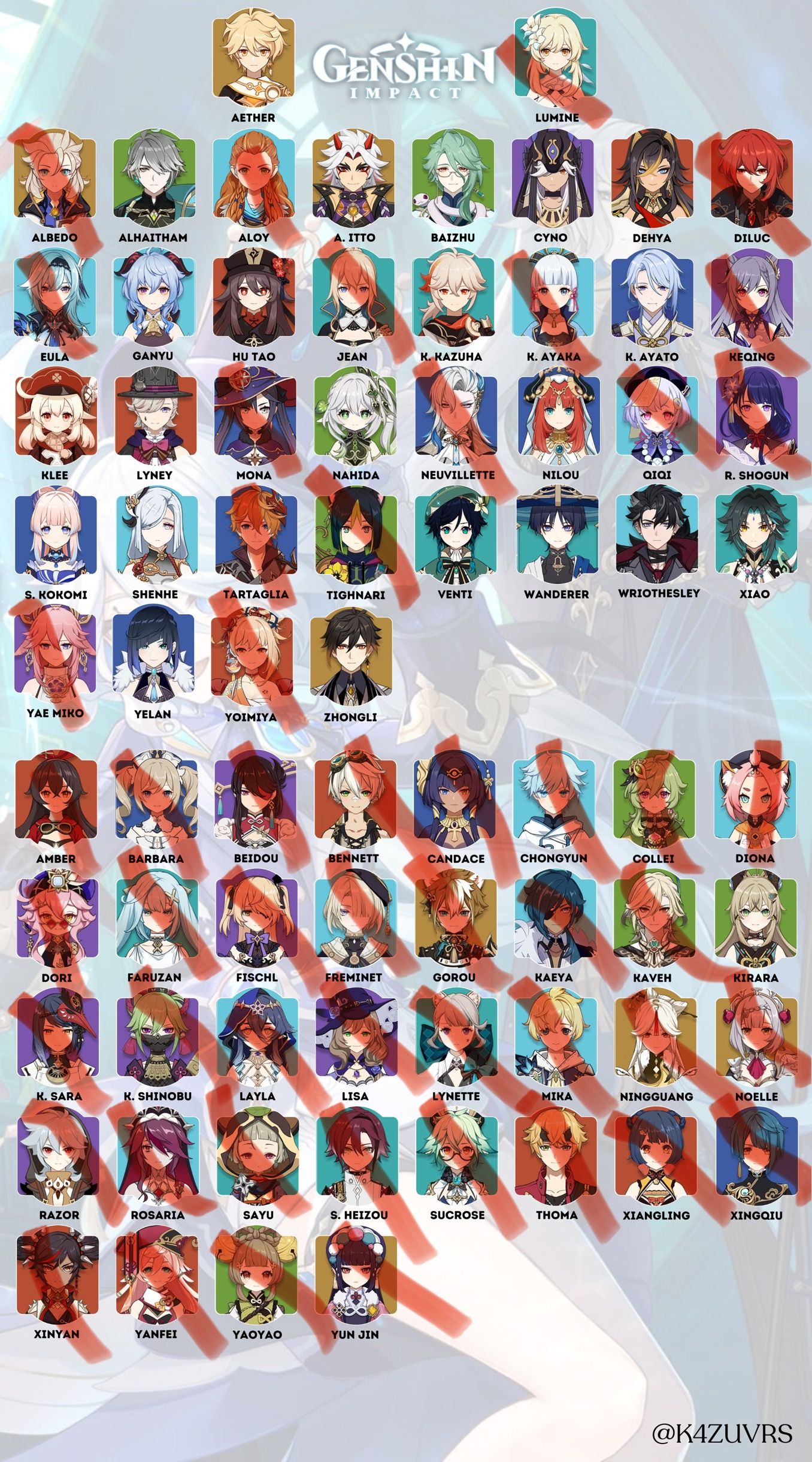 my character collection