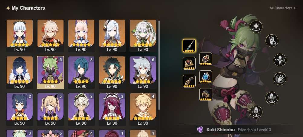 How Many C6 Characters You Have? Genshin Impact | HoYoLAB
