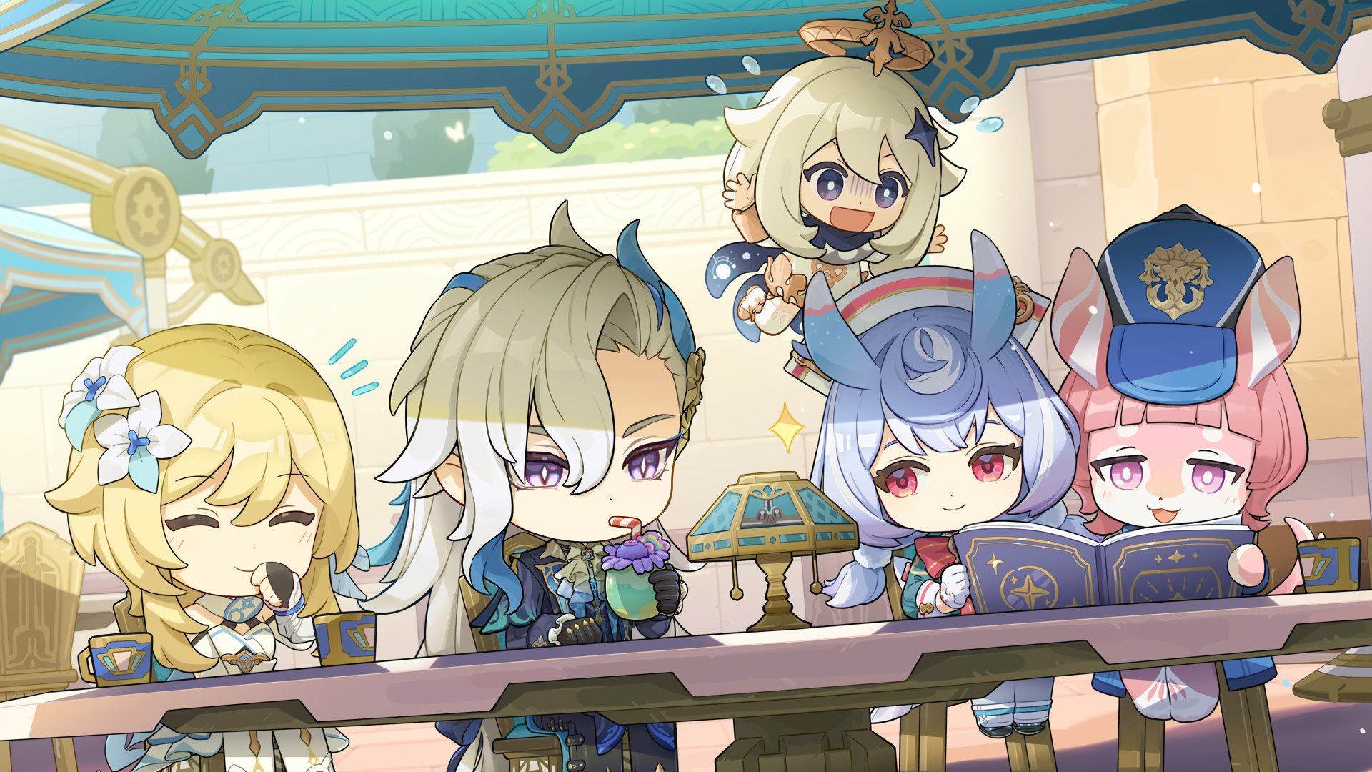 Nuevos chibi Arts de Neuvillette celebrando su cumpleaños 🎂💙 Genshin ...