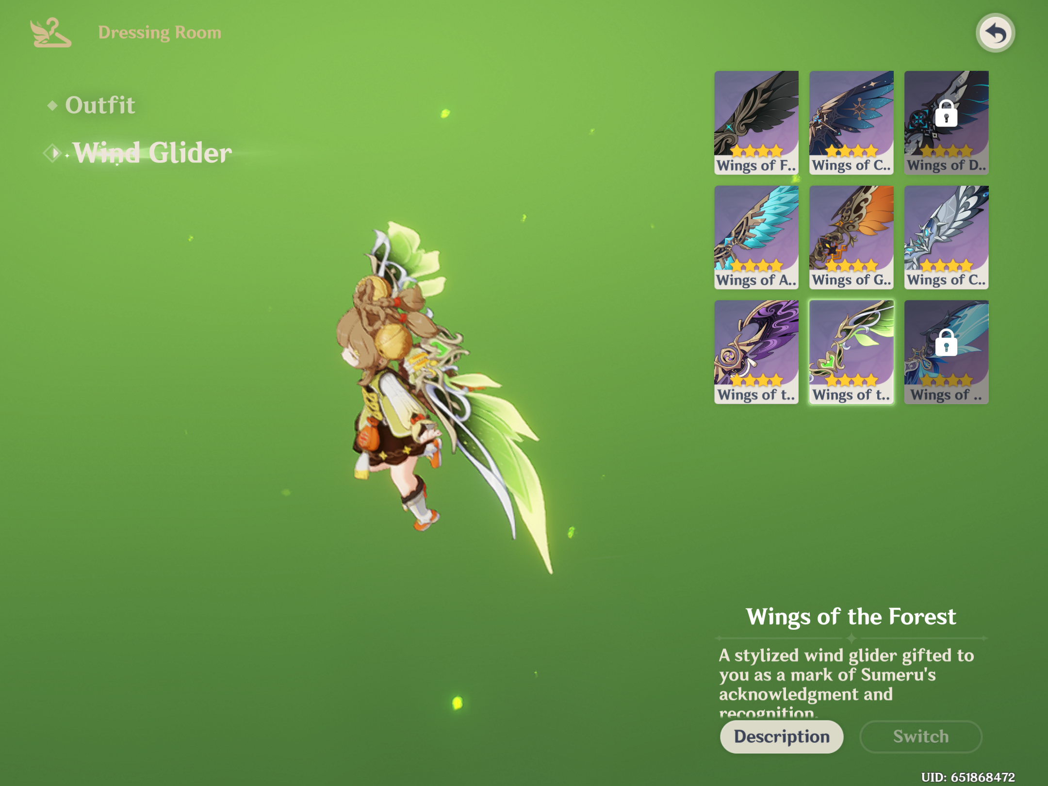 Added an other wind glider to my collection Genshin Impact | HoYoLAB