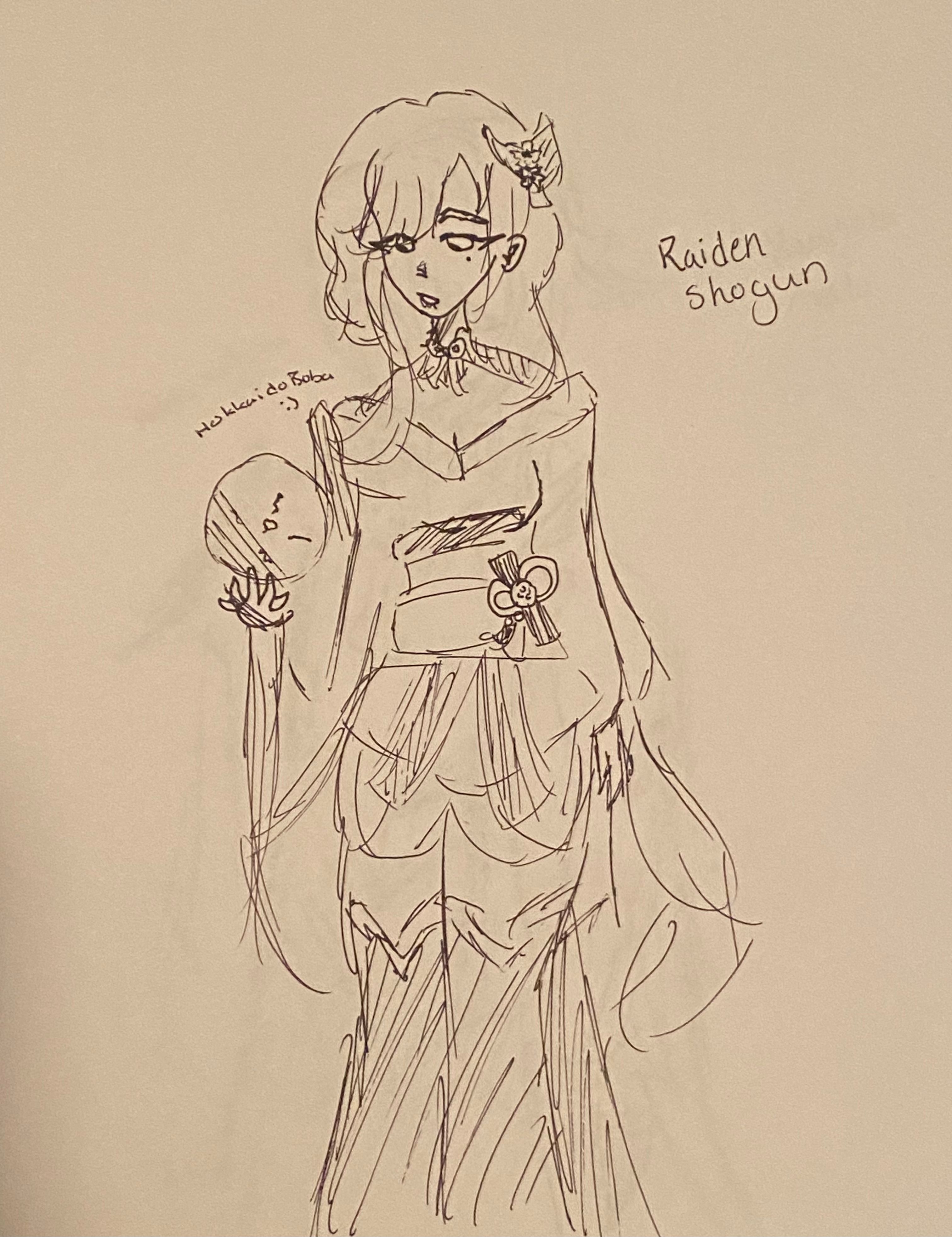 Old Raiden and Ayato drawing Genshin Impact | HoYoLAB