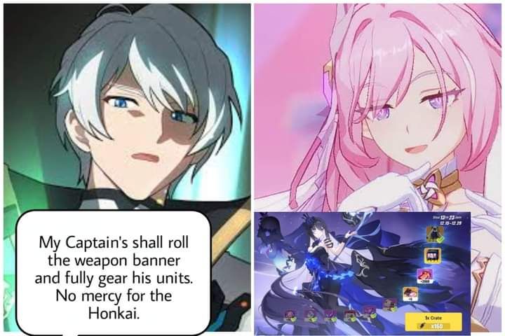 choose one, waifu outfit (0/4) or fully geared Valkyrie (4/4) Honkai ...