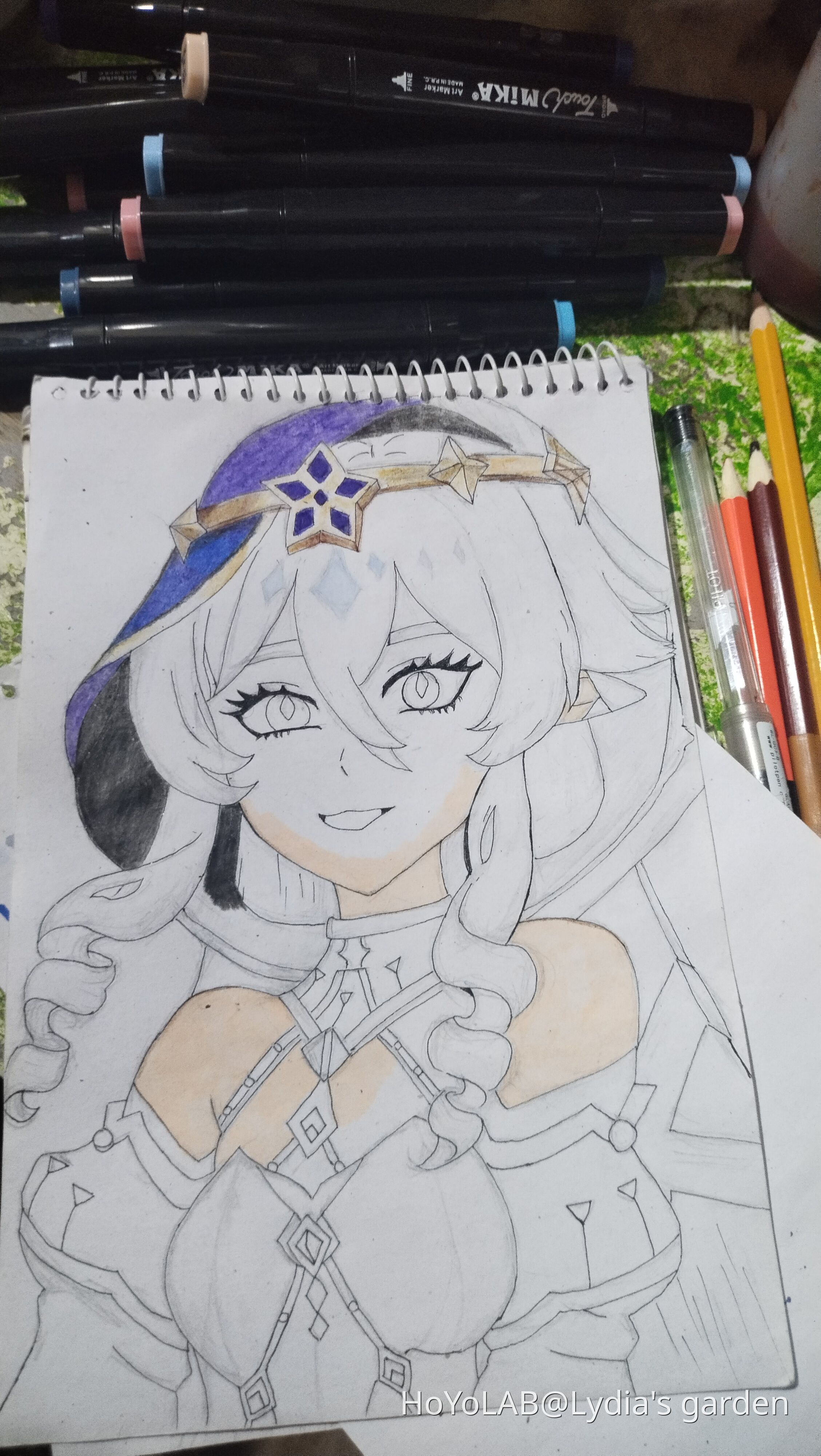 coloring Layla 🌌 Genshin Impact | HoYoLAB