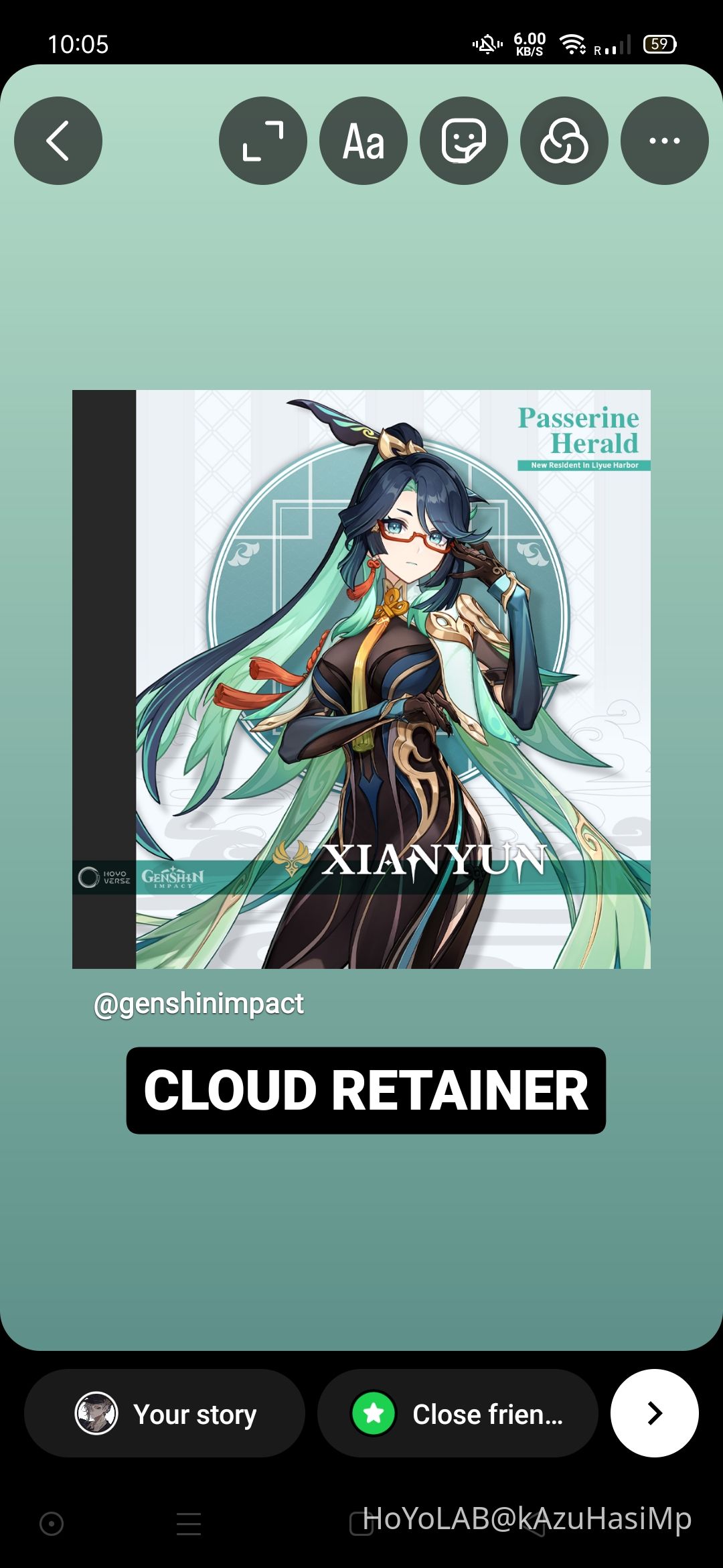 CLOUD RRTAINER AND BEN 10 DRIP MARKETING Genshin Impact | HoYoLAB