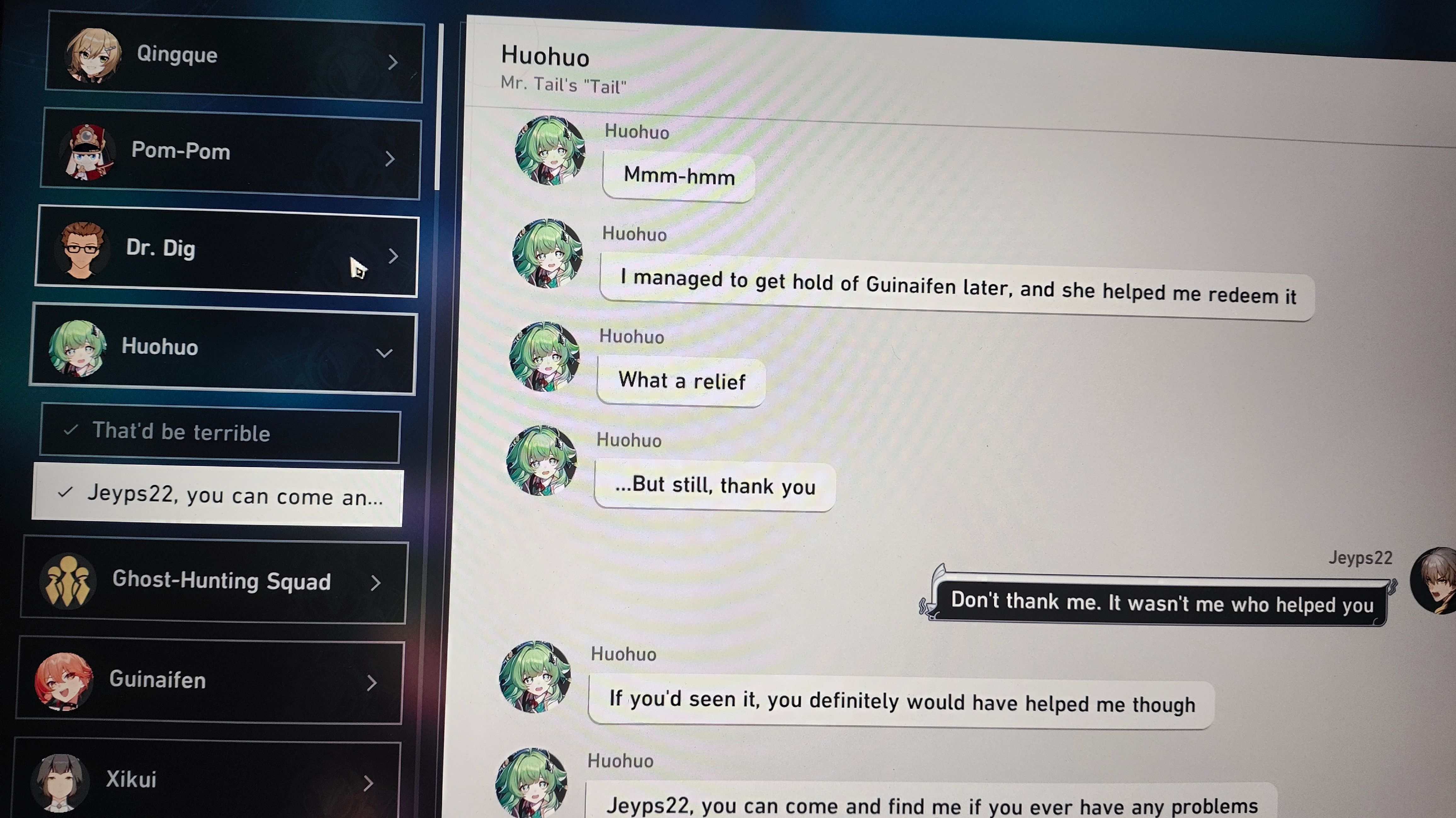 Why did I run out of character messages? Honkai: Star Rail | HoYoLAB