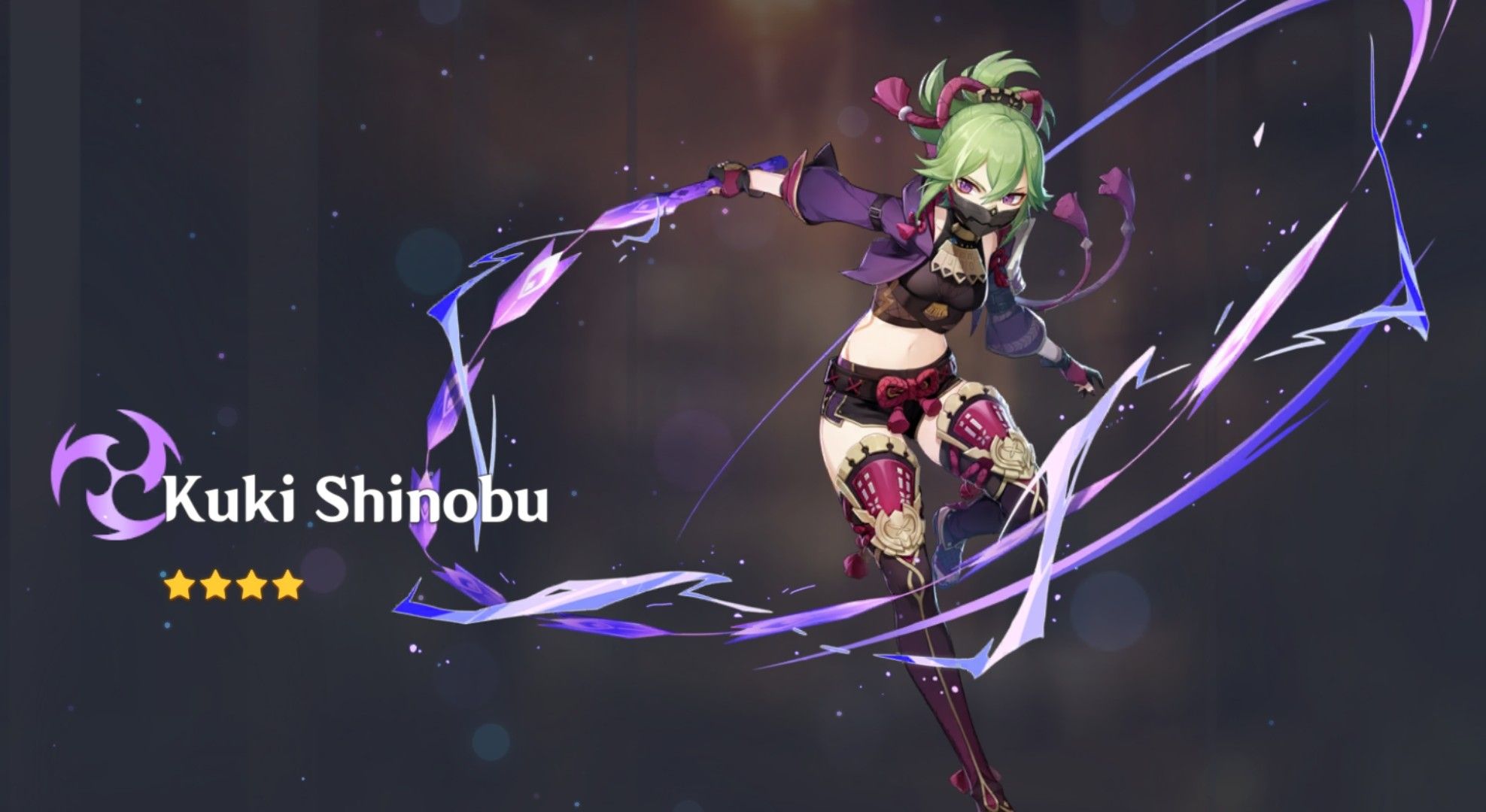 Kuki Shinobu is a 4-Star Electro sword user best used in a support role ...