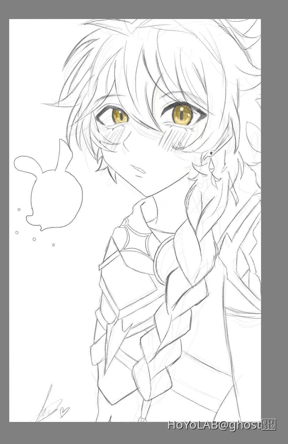 Aether sketch Genshin Impact | HoYoLAB