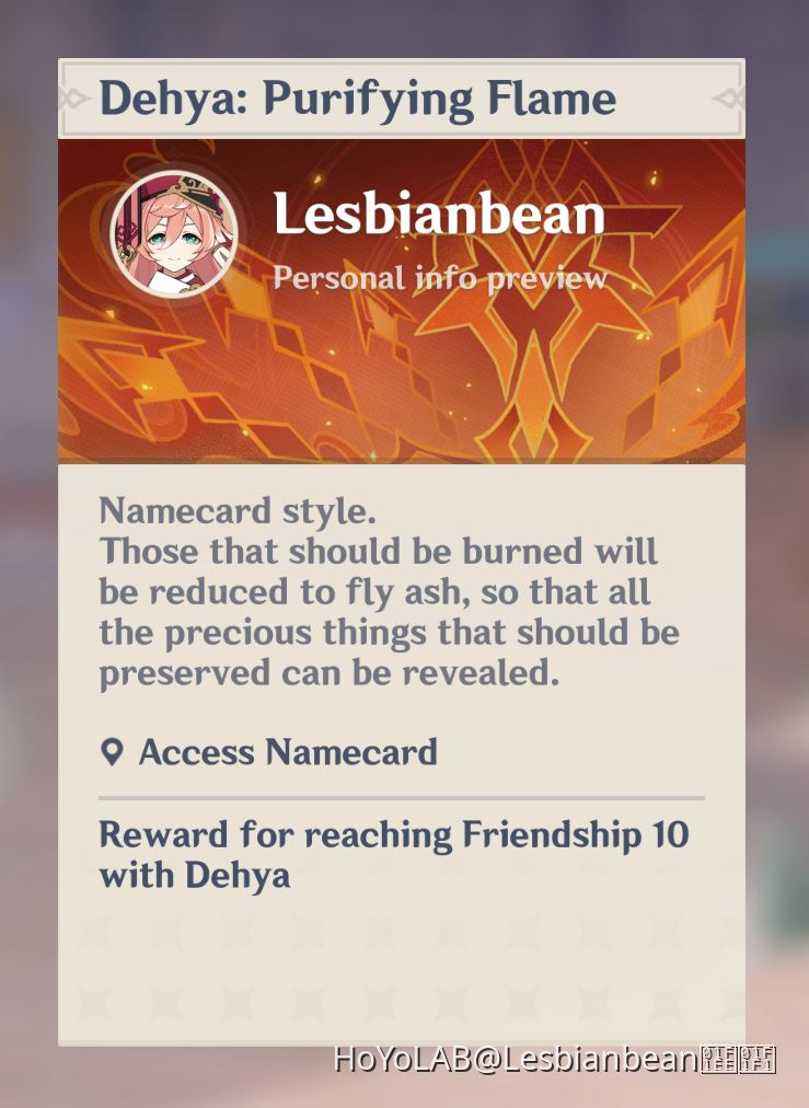 Favorite owned character namecard? Mine is Yanfei’s‼️‼️ Genshin Impact ...