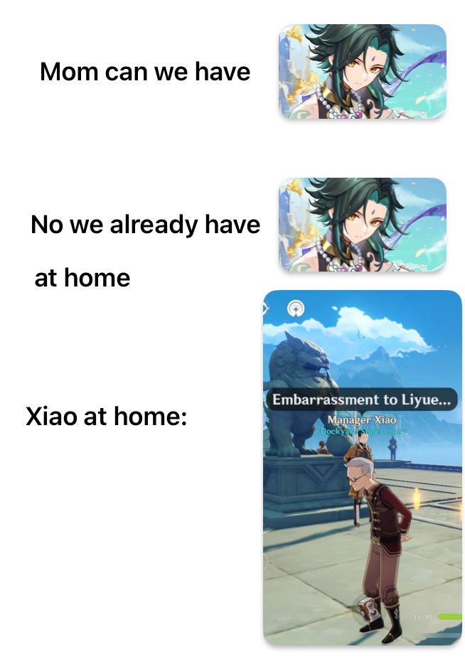 Xiao meme Genshin Impact | HoYoLAB