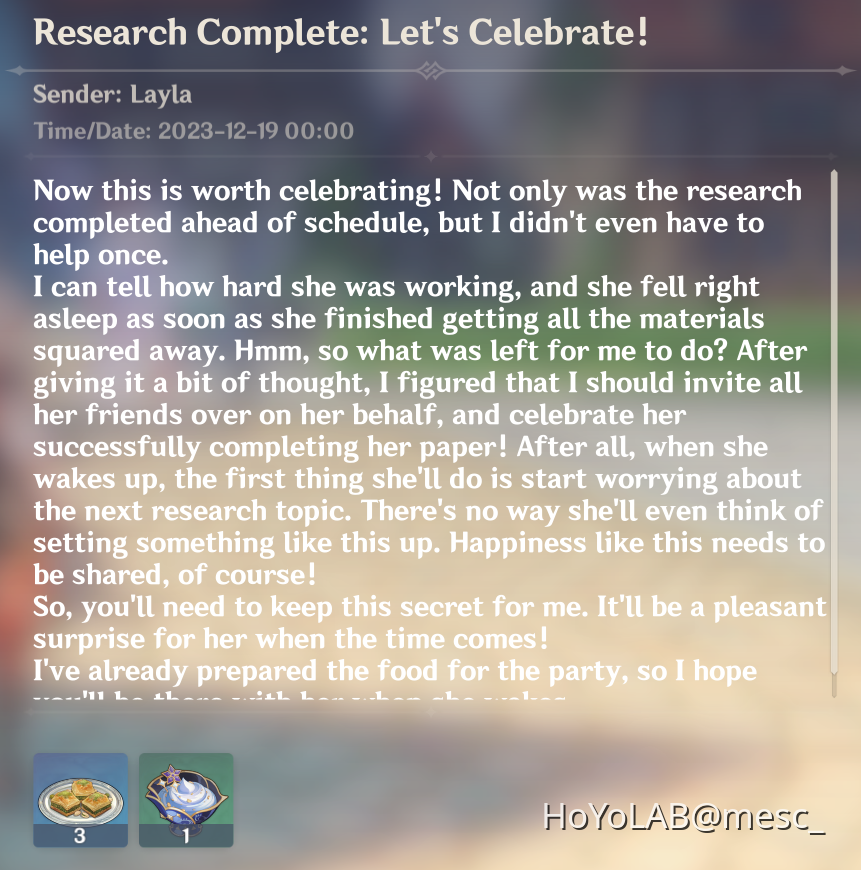 happy birthday layla! Genshin Impact | HoYoLAB