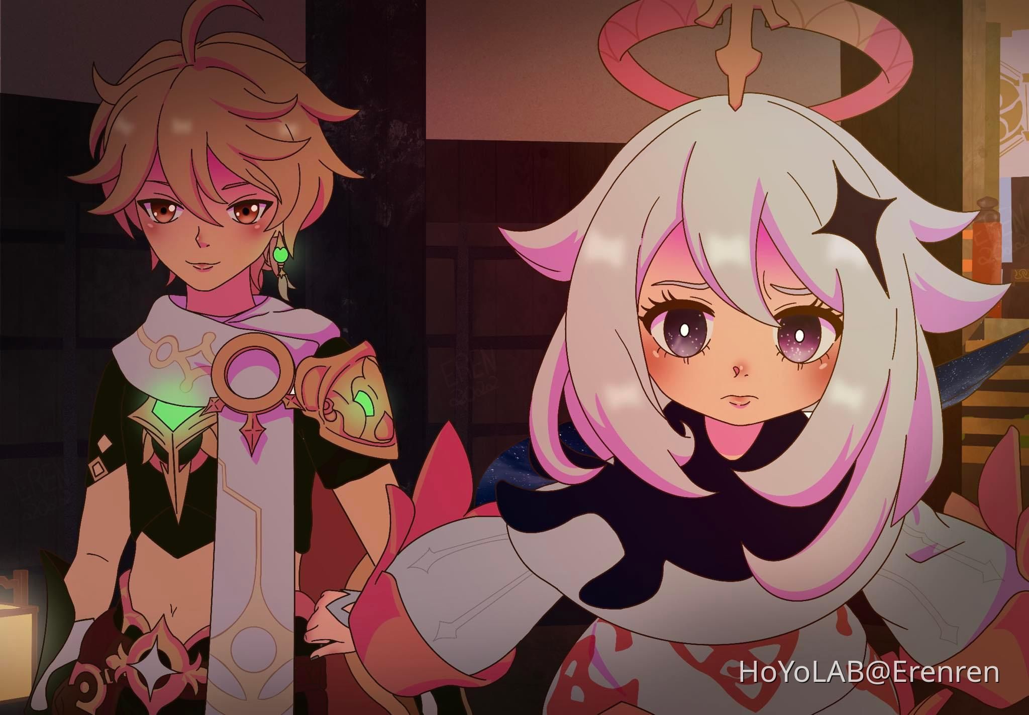 Aether & Paimon Genshin Impact | HoYoLAB