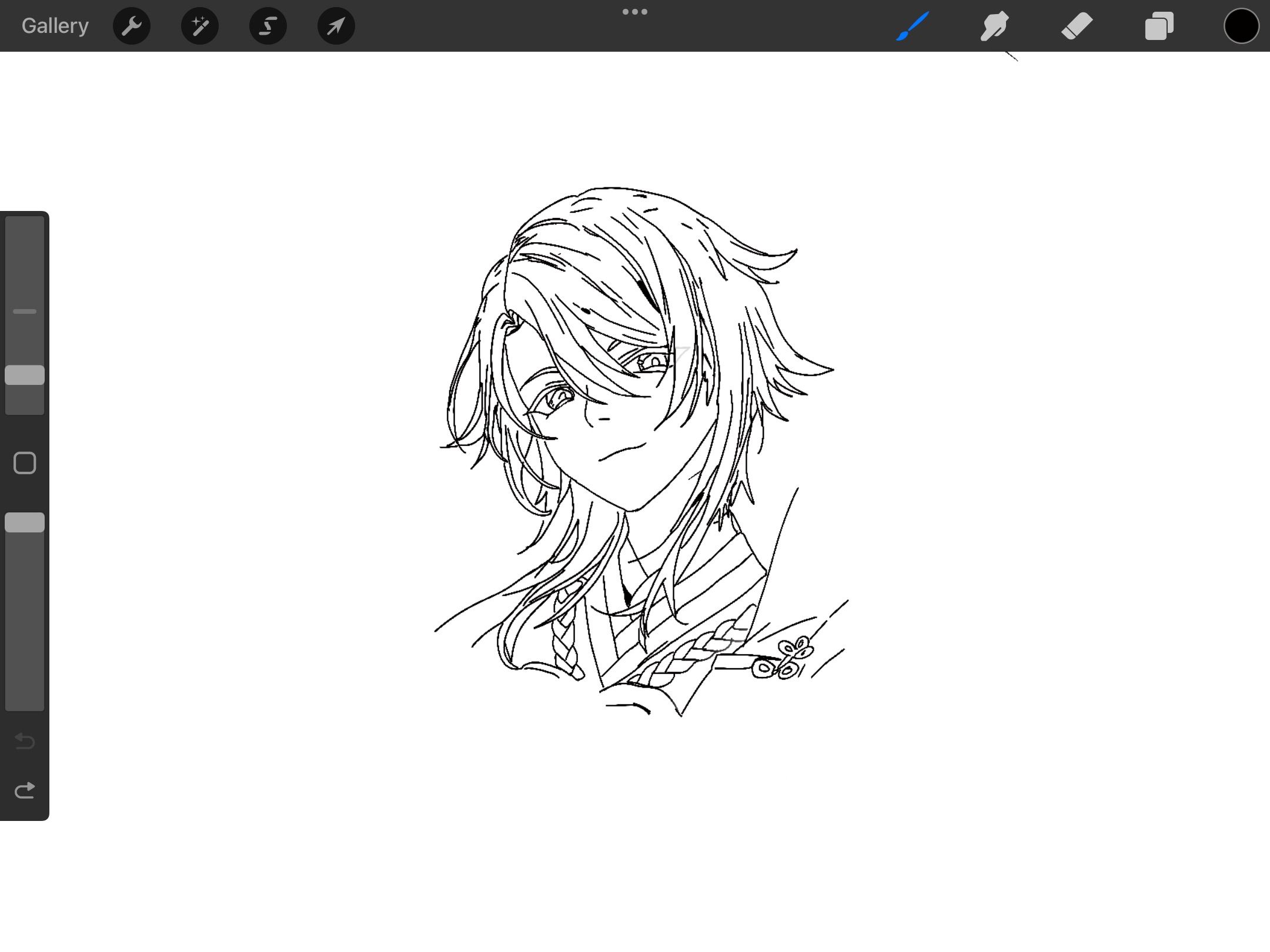 Ayato drawing (I traced it 😁) Genshin Impact | HoYoLAB