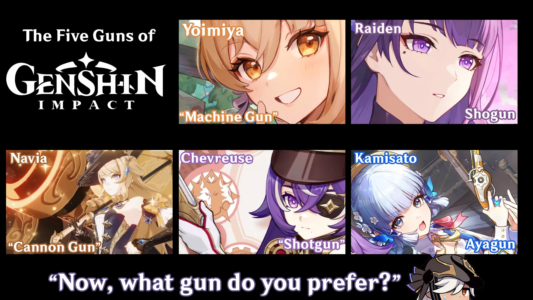 The Five Guns of Genshin Genshin Impact | HoYoLAB
