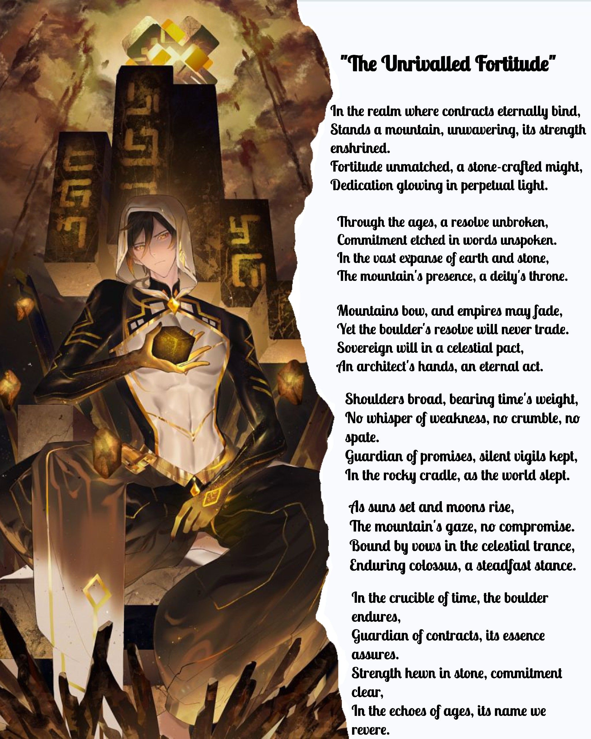 And for the last Archon on the list, it's Morax, the Lord Geo, himself ...