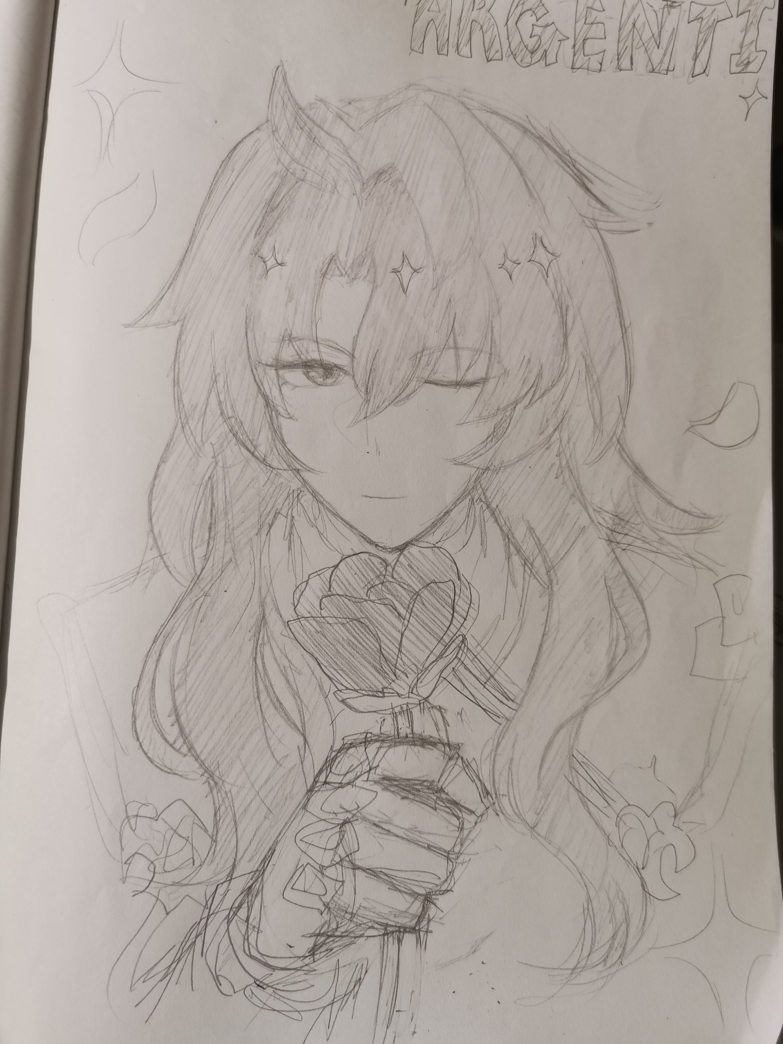 Argenti sketch :D (I can't draw hands) Honkai: Star Rail | HoYoLAB