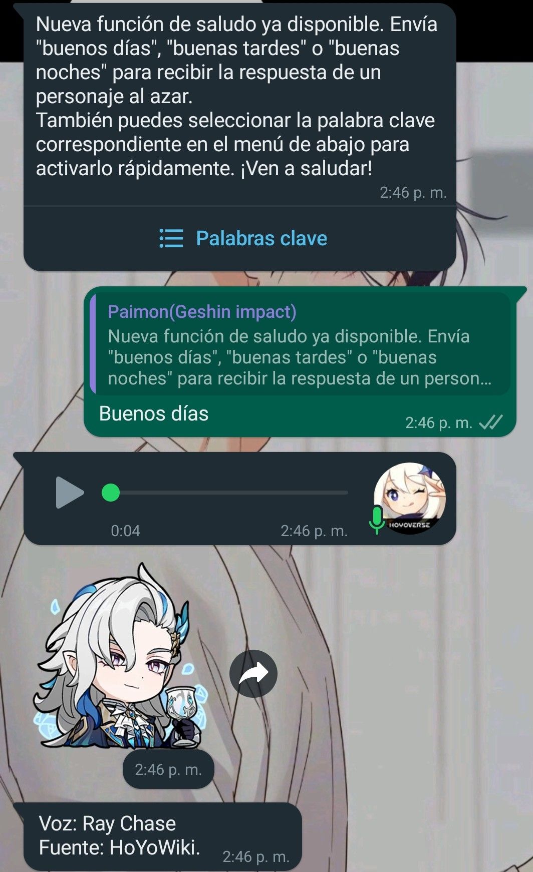 Kyaaa!! Acabo de saludar a Paimon en WhatsApp! Genshin Impact | HoYoLAB
