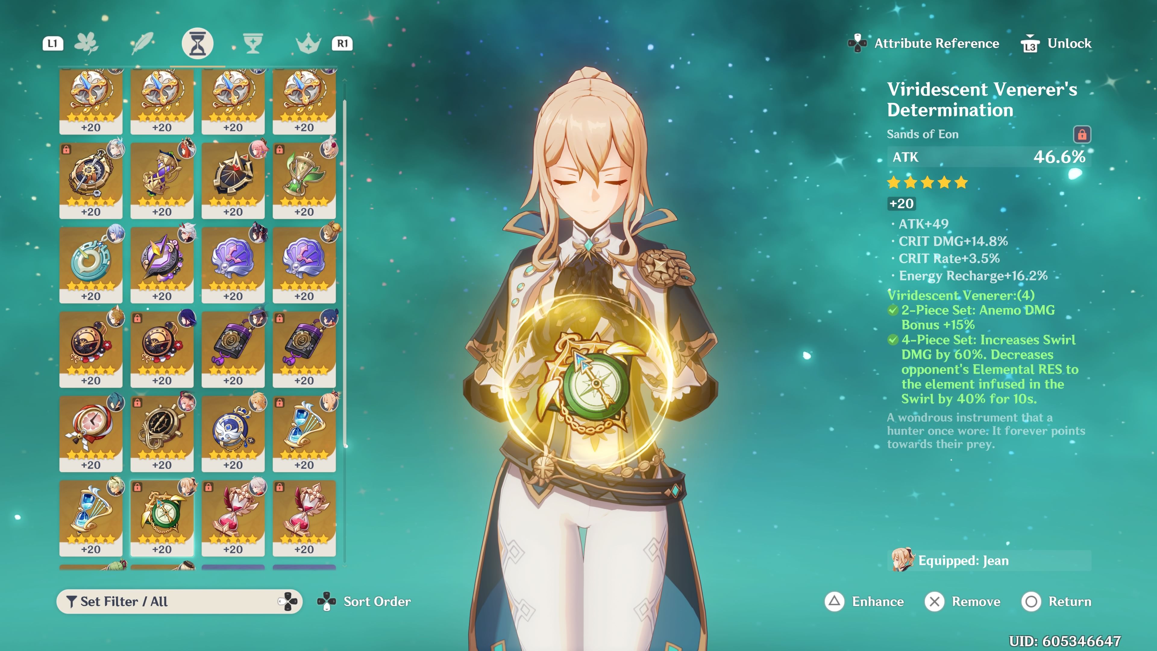 Almost perfect piece for support/healer Jean 😍😍😍 Genshin Impact | HoYoLAB
