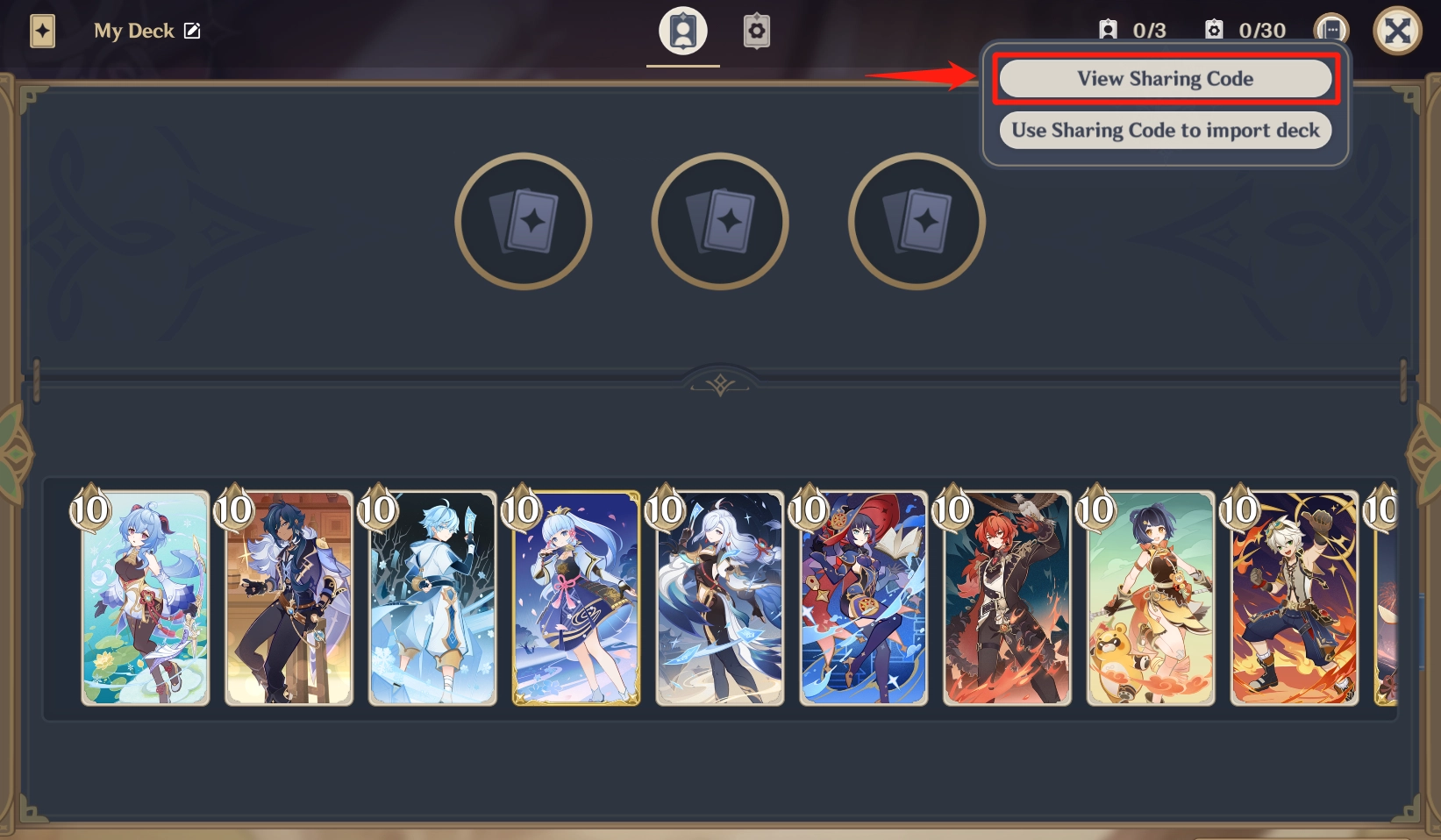 Primogem Rewards: Share Genius Invokation TCG Deck Sharing Codes to Win Primogems Genshin Impact ...