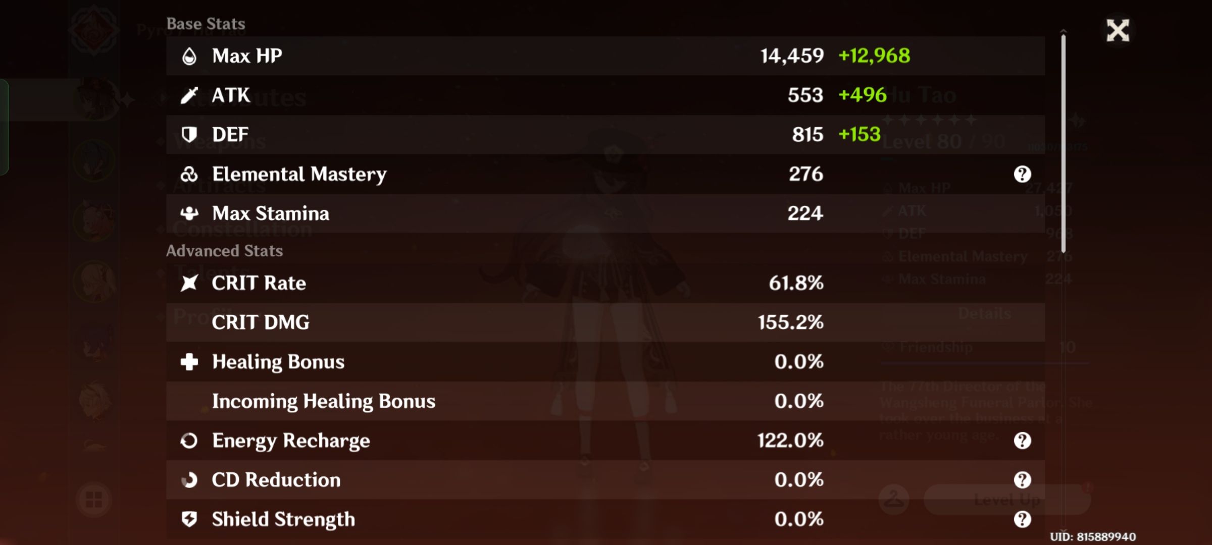 hu tao crit ratii Genshin Impact | HoYoLAB