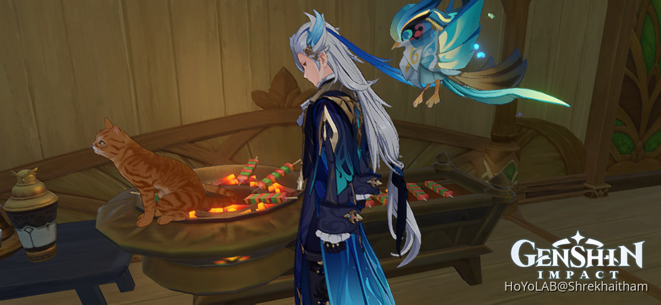 Someone save my dumb cat from BBQing themselves. They will sit on ...