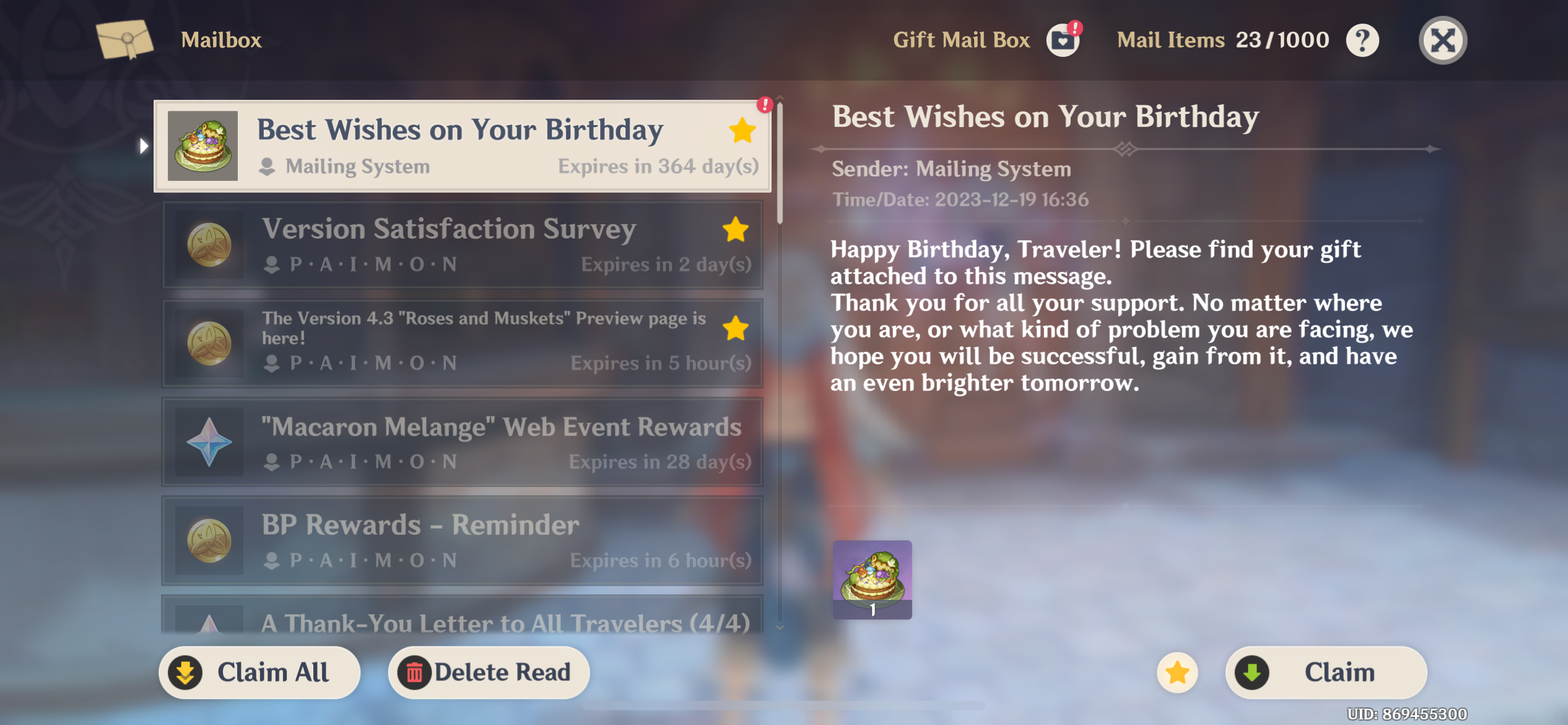 Birthday wishes from Genshin :) Genshin Impact | HoYoLAB