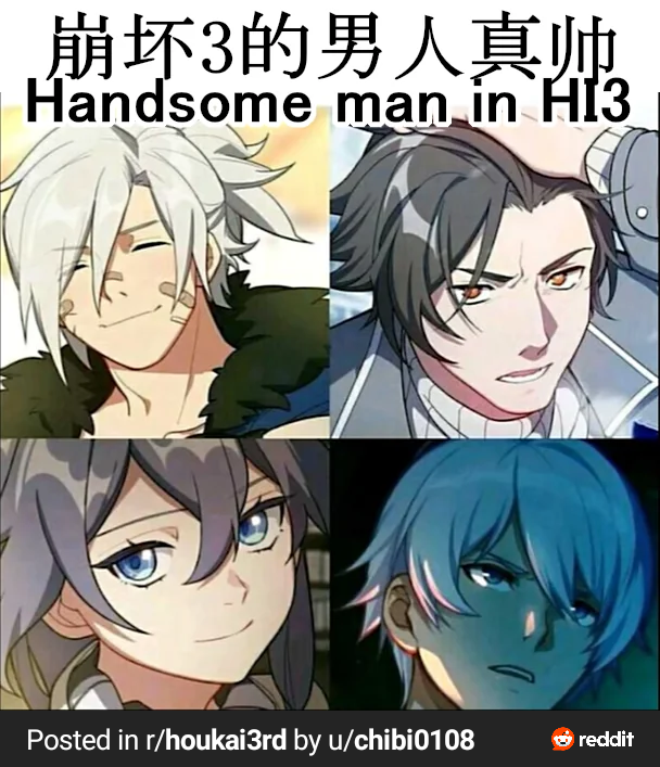 Top 4 handsome man Honkai Impact 3rd | HoYoLAB