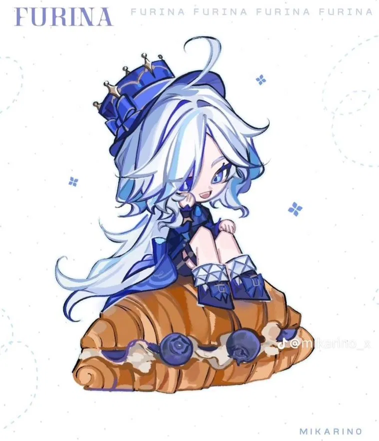 Furina on a croissant :> Genshin Impact | HoYoLAB