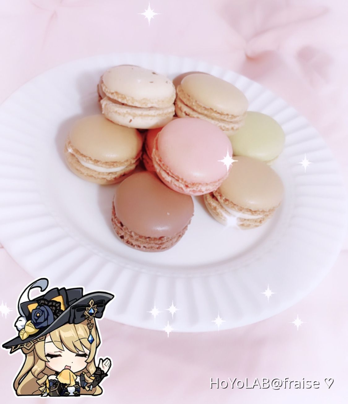 enjoying macaroons with navia Genshin Impact | HoYoLAB