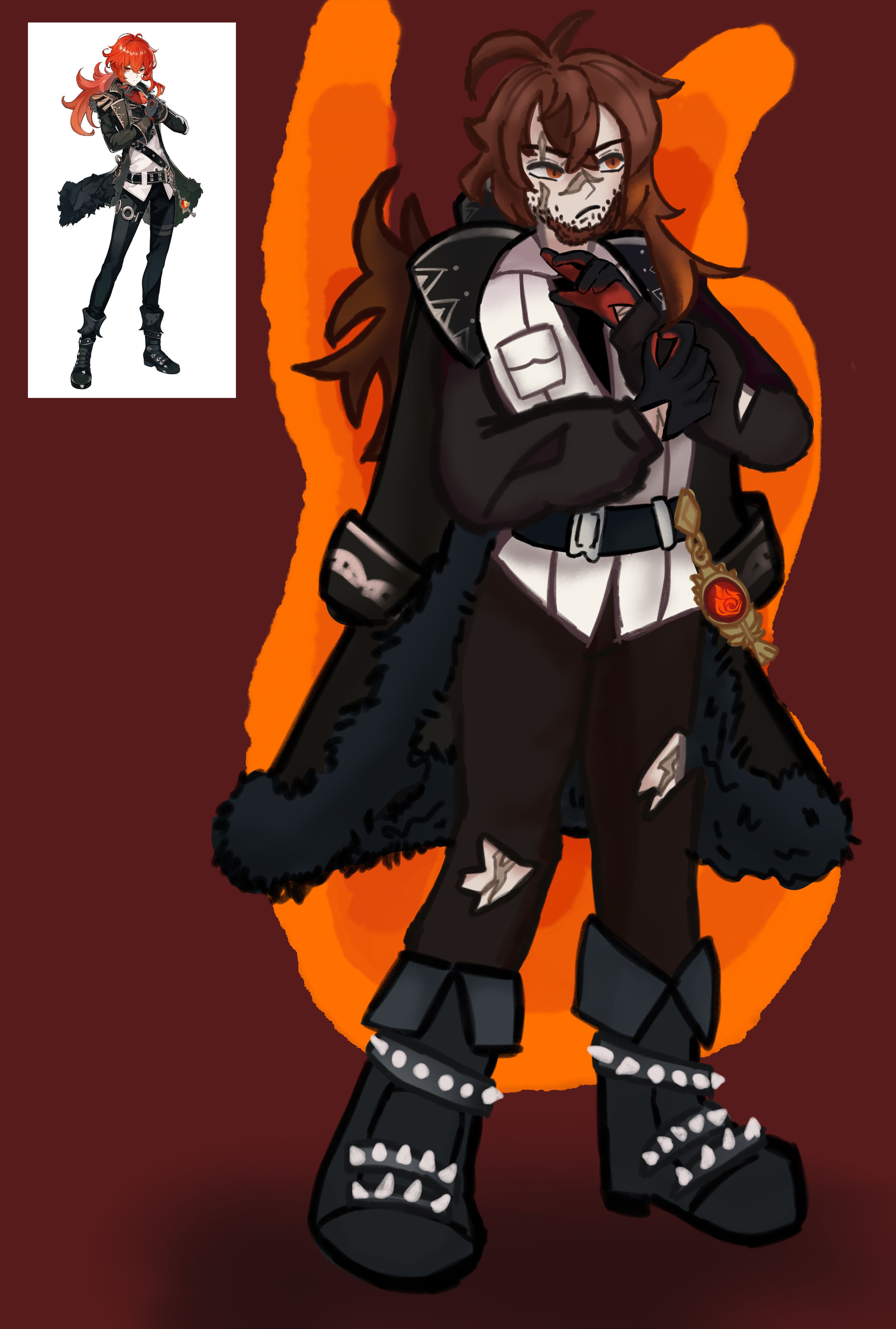 Diluc redesign because am bored Genshin Impact | HoYoLAB