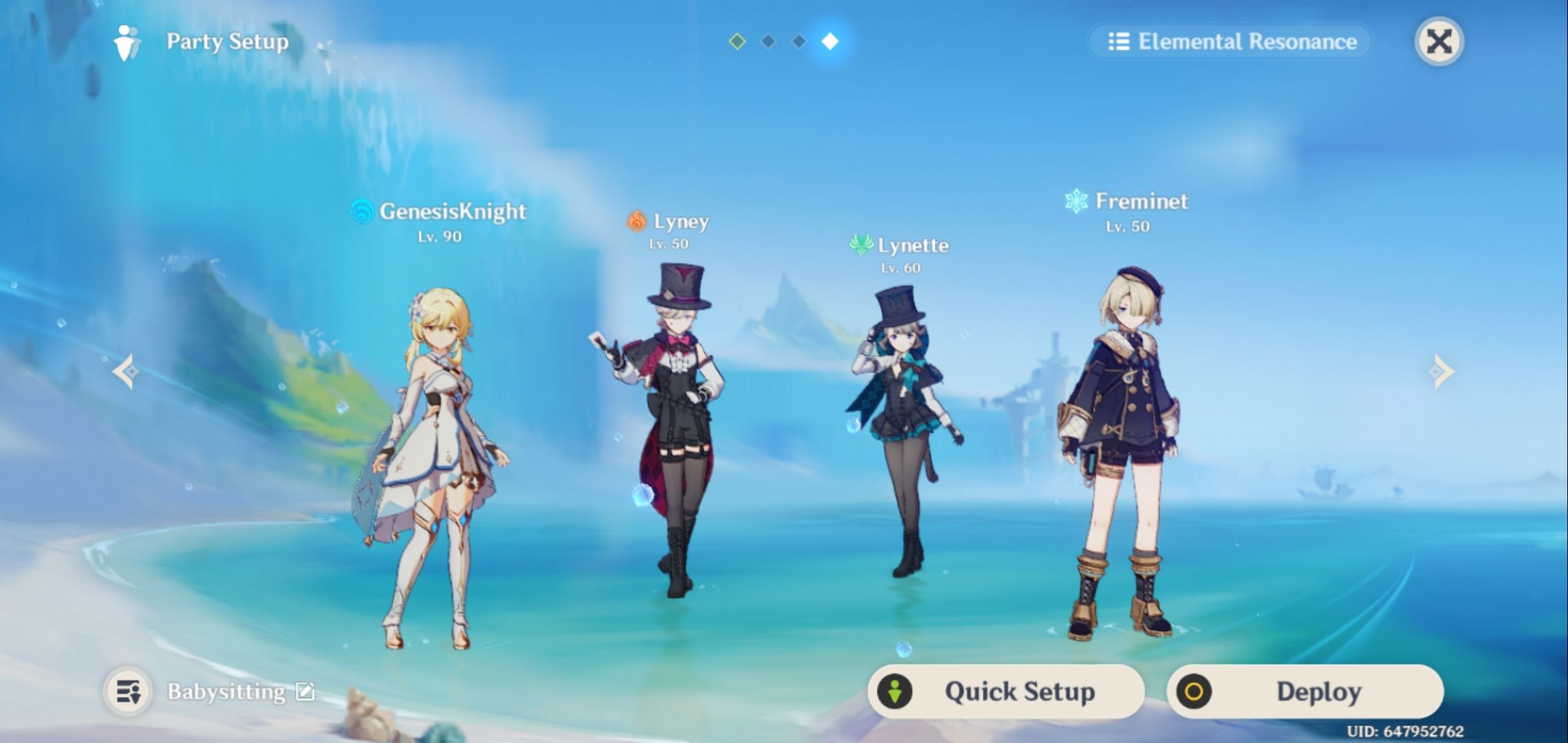 A team where my traveler is just babysitting 3 Fatui members Genshin ...