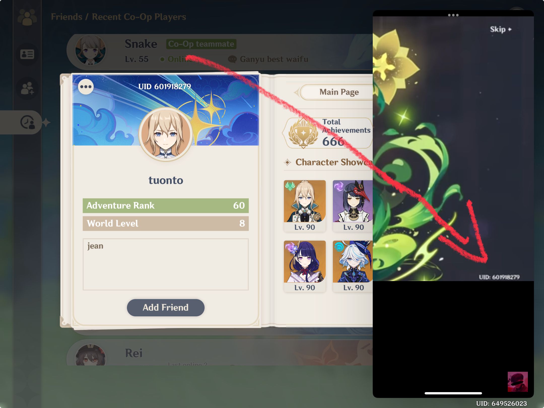 So I may have met Tuonto/Jake while farming for Navia artifacts… 😭😭😭 ...