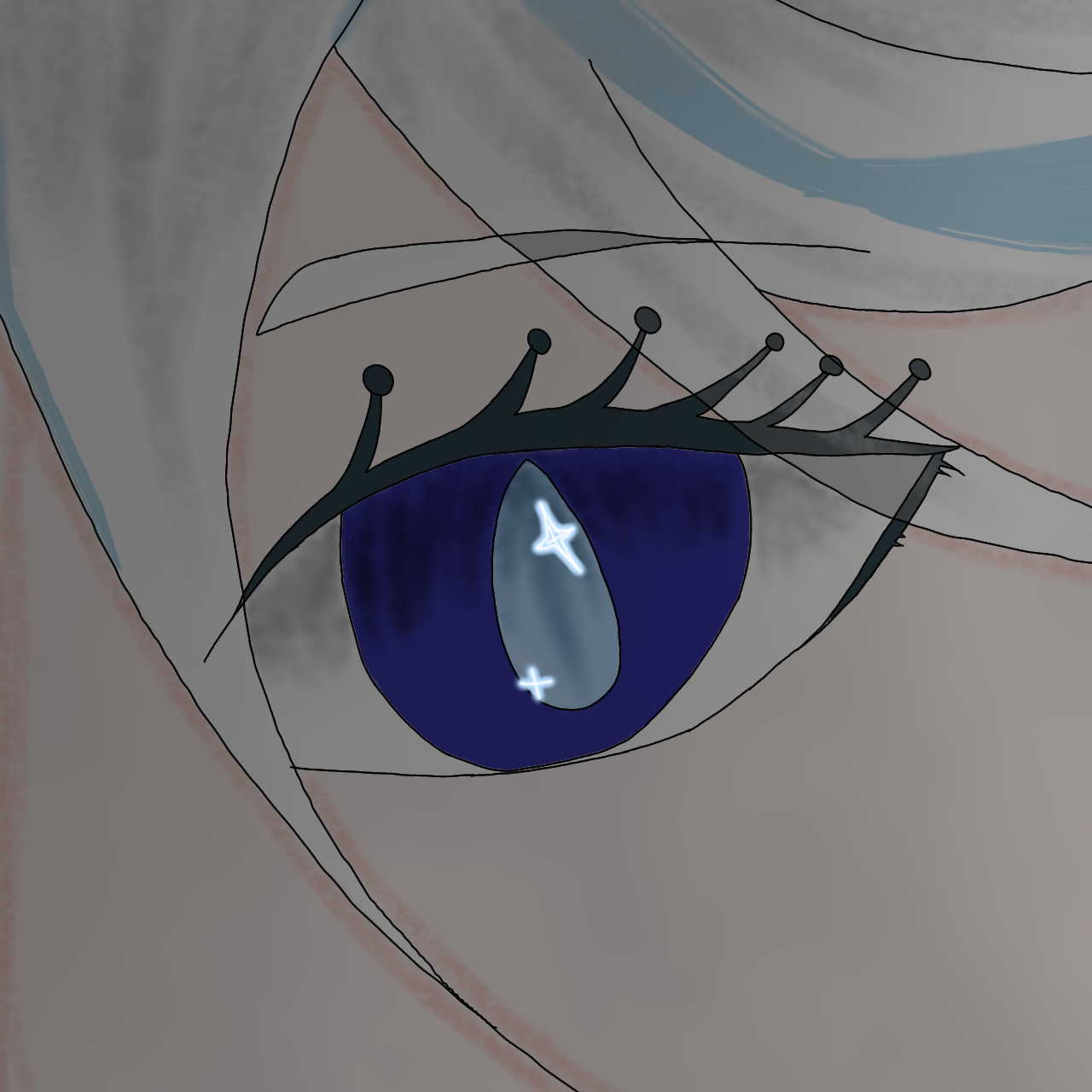 my version of Furina's left eye close up hope its not too too bad hehe ...