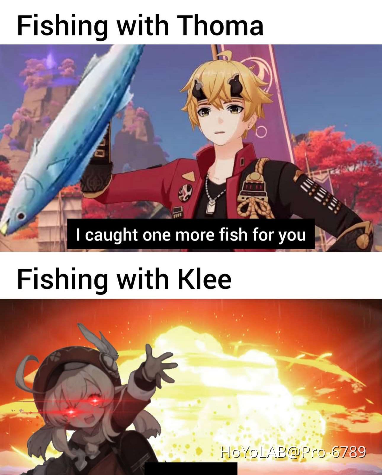 Fishing with Thoma and Klee Genshin Impact | HoYoLAB