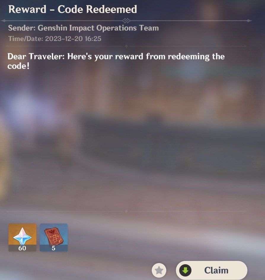 Redeem code Genshin Impact | HoYoLAB