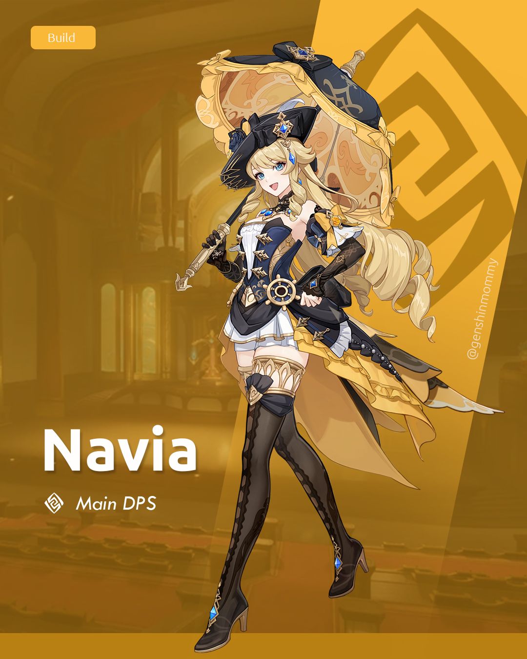 Navia Build & Material Genshin Impact | HoYoLAB