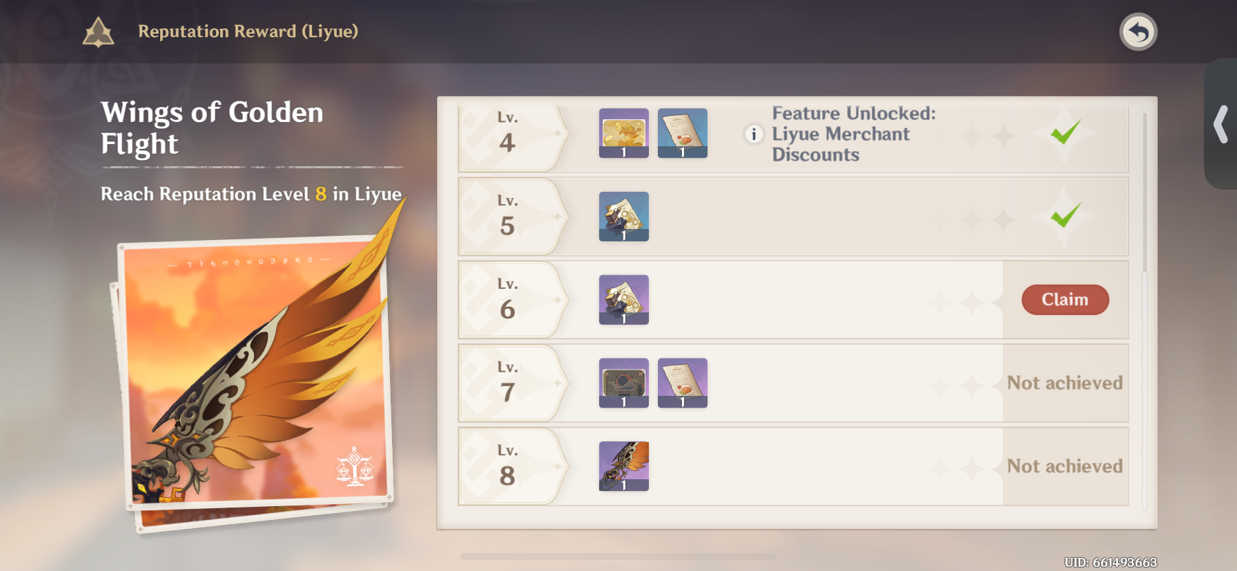 unlocked another rep lvl for liyue Genshin Impact | HoYoLAB