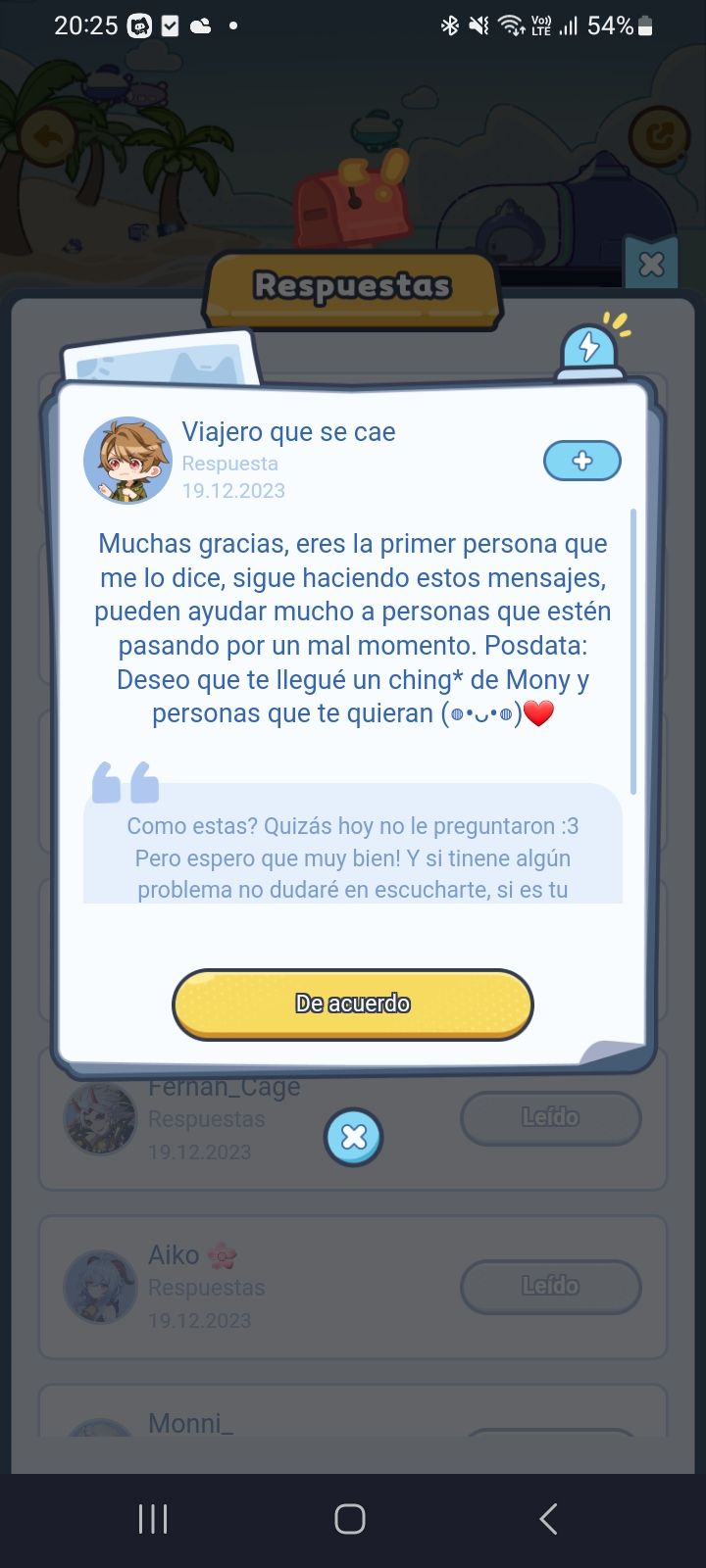 me alegra hacer feliz a alguien ^^! | HoYoLAB