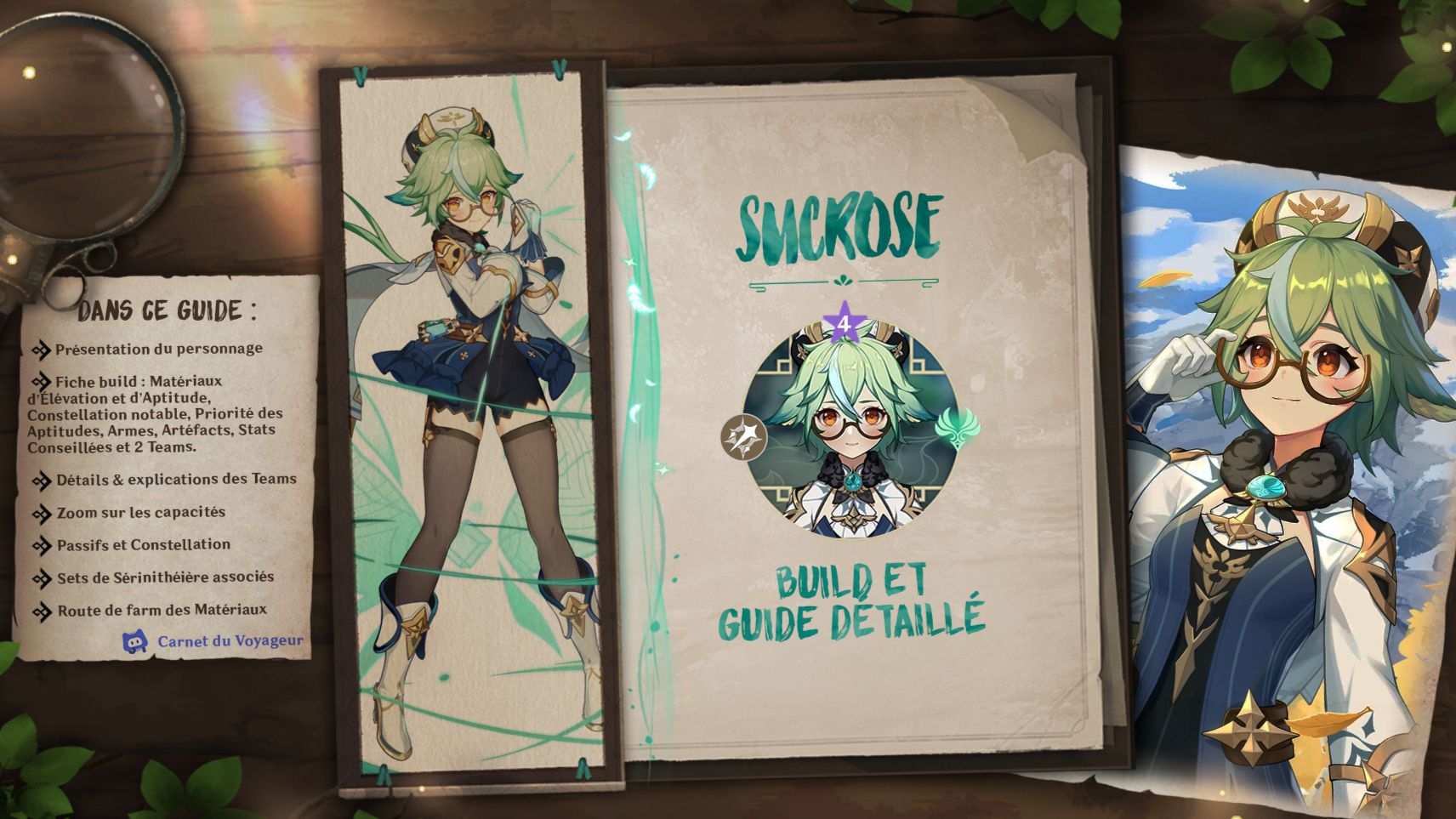 [Version 4.3] Sucrose | Guide complet : Support Anemo Genshin Impact ...