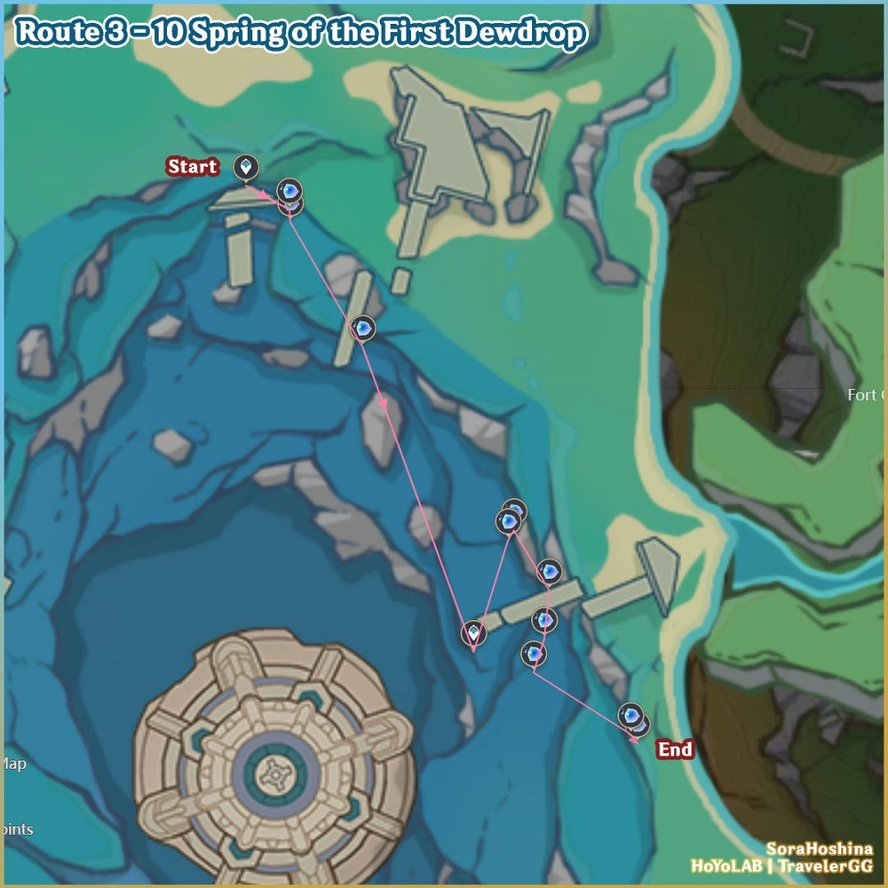 [V4.3] All 90 Spring of the First Dewdrop Route & Farming Guide Genshin ...