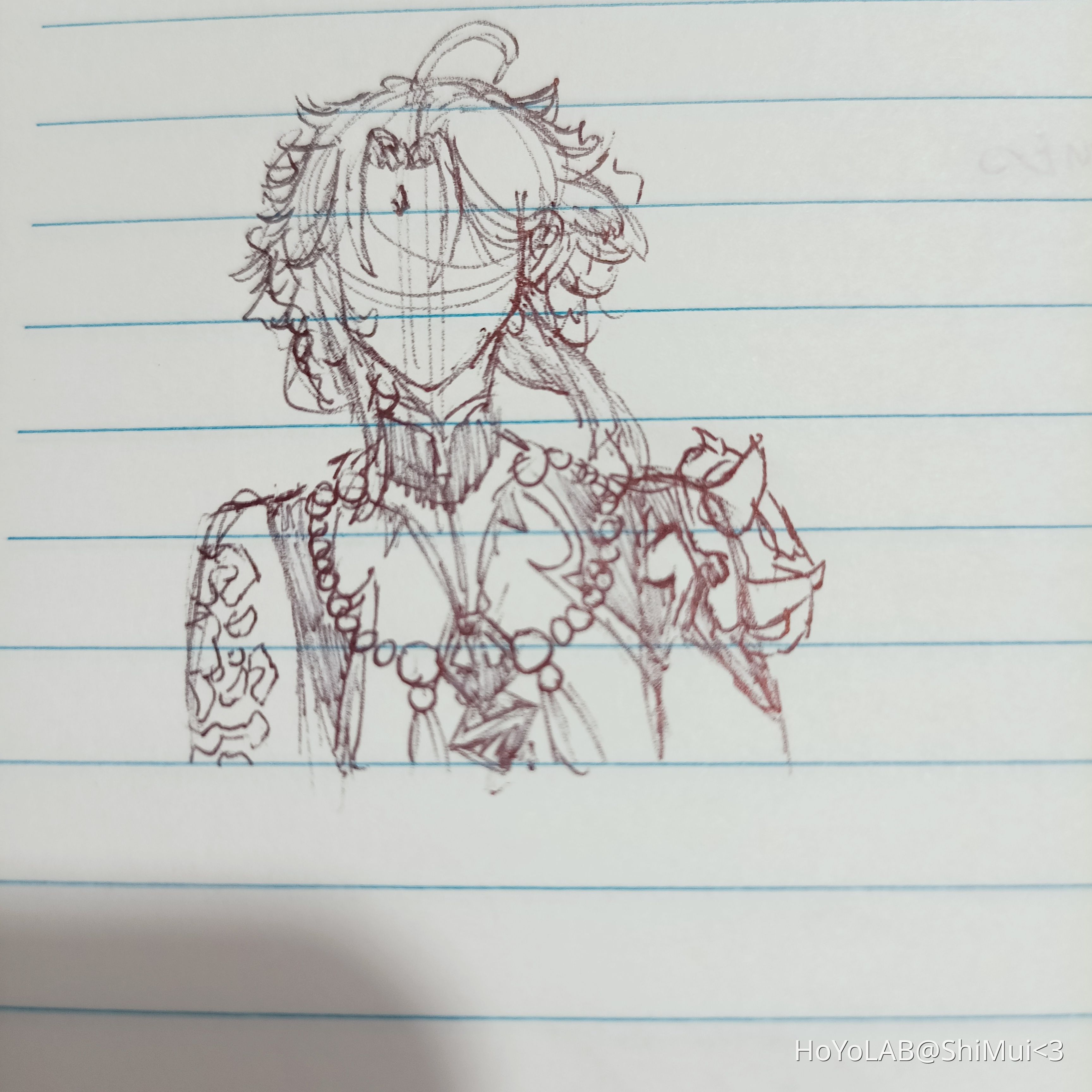 first time drawing Xiao :) Genshin Impact | HoYoLAB