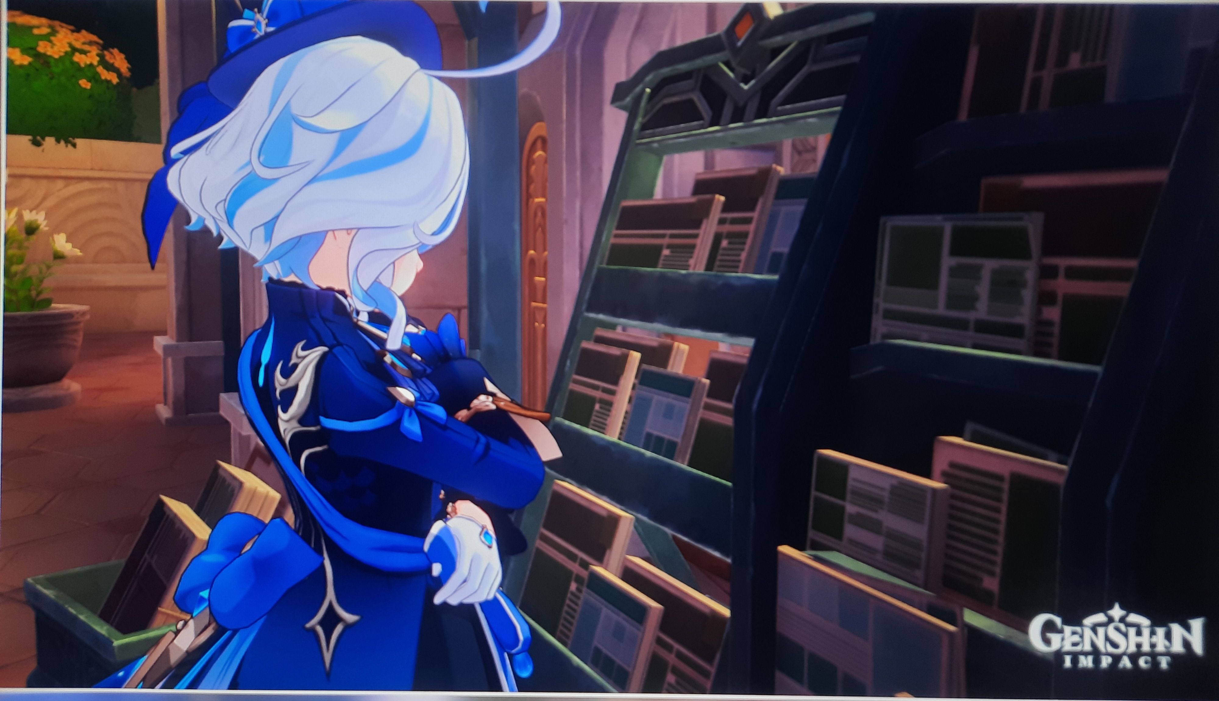 Furina browsing books~ Genshin Impact | HoYoLAB