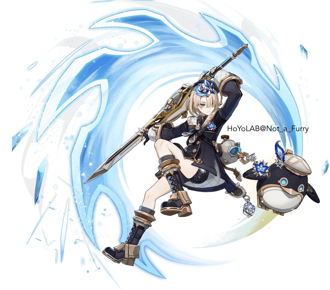 Freminet wearing the Pale Flame set Genshin Impact | HoYoLAB