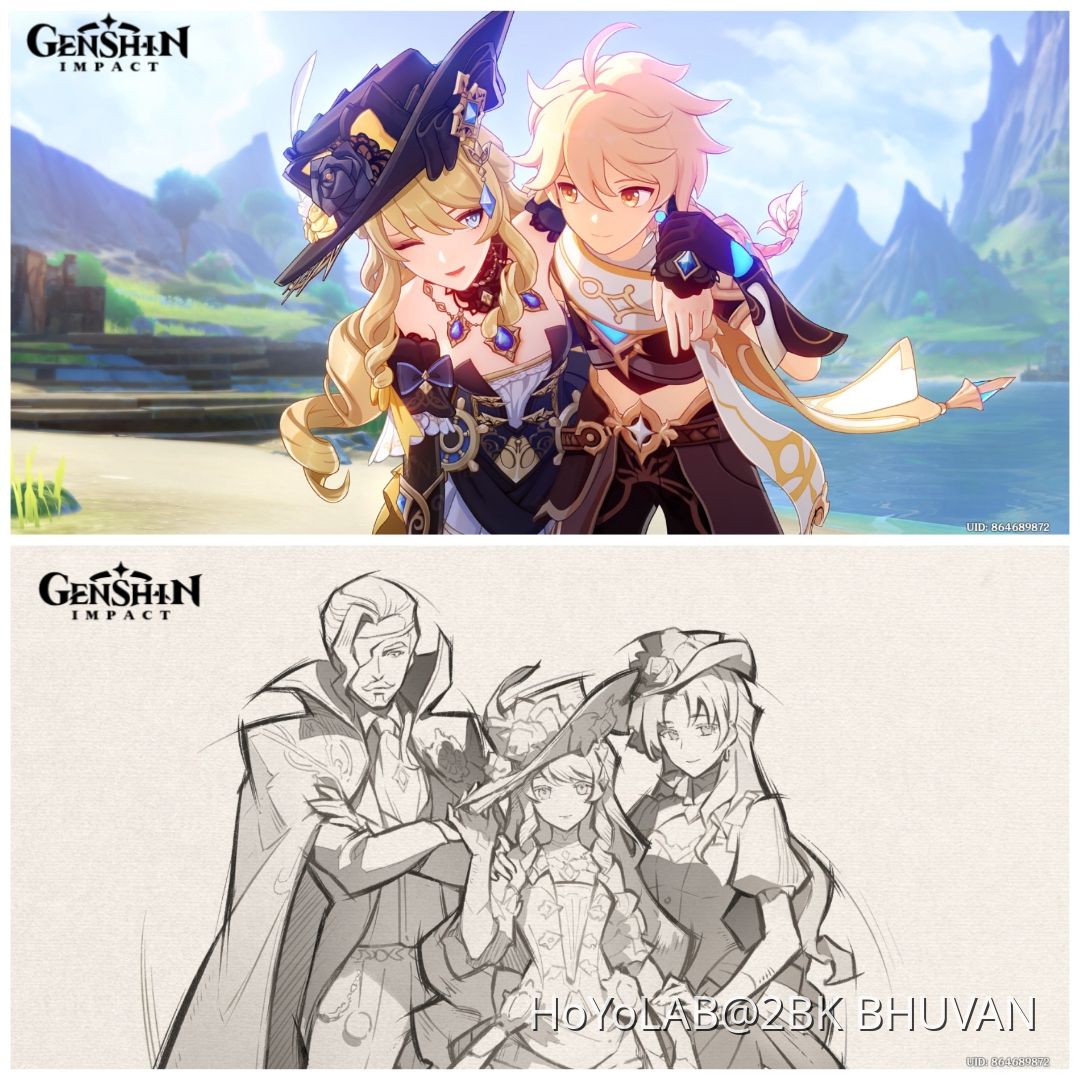 Complete new quest of navia to see GEO Element animation of traveler in ...