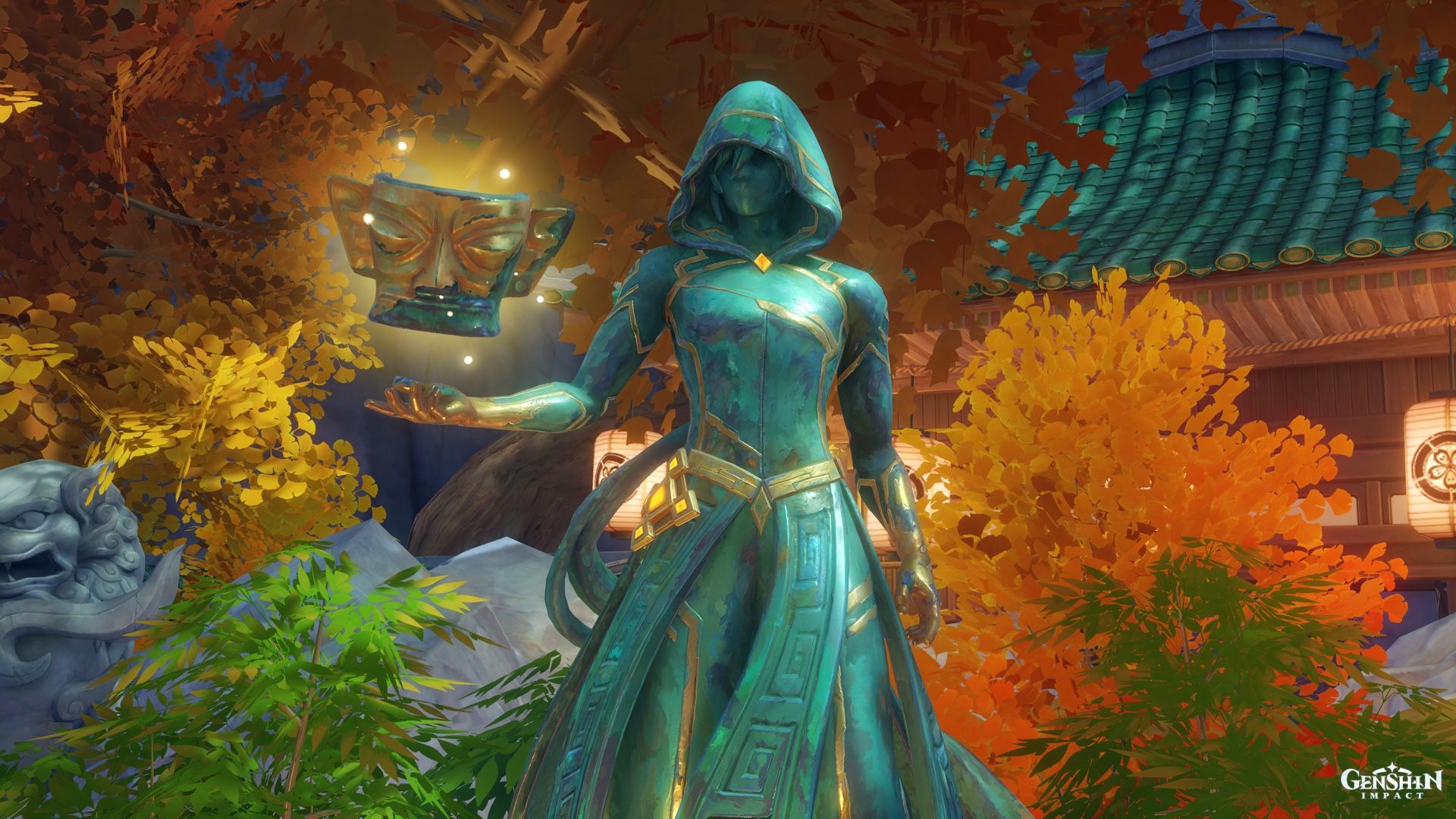 I made a special place with the new Rex Lapis statue. Genshin Impact | HoYoLAB