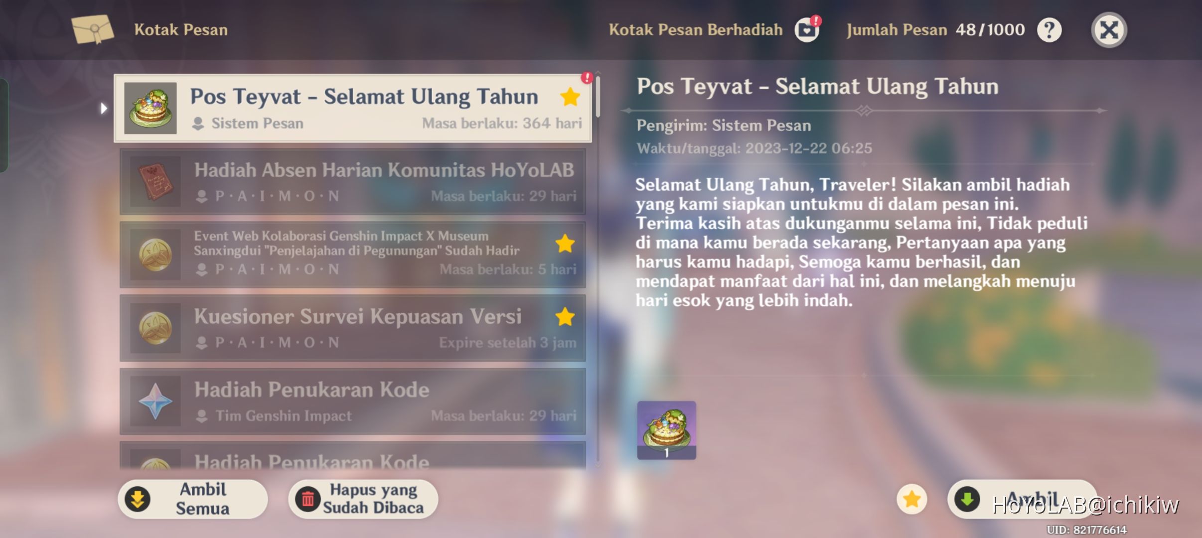 dapet kiriman kue dari papi dawei Genshin Impact | HoYoLAB