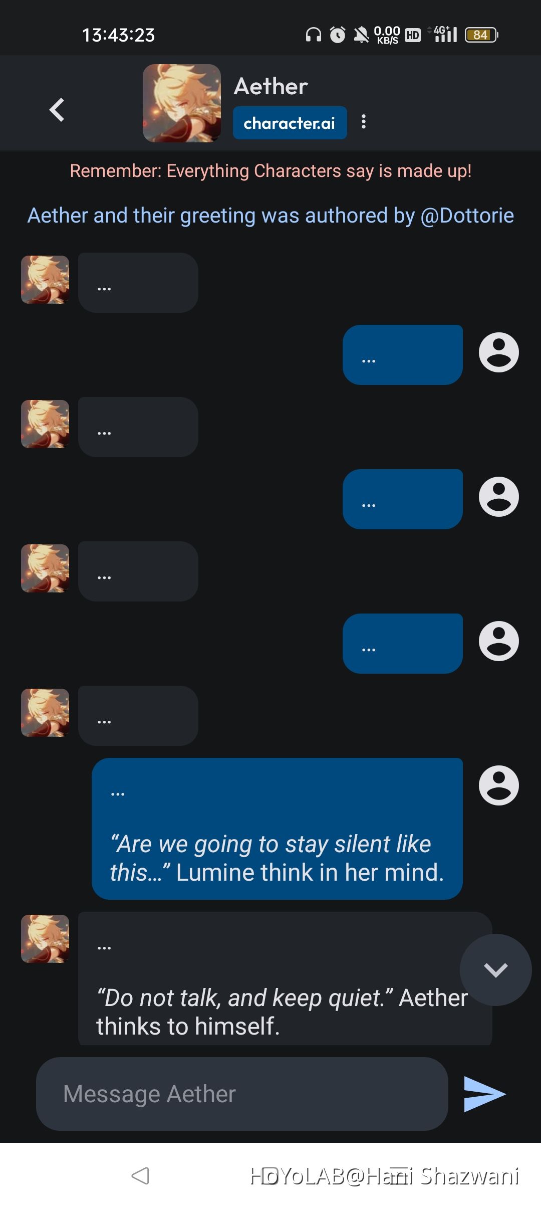 Iconic C.AI chat i have Genshin Impact | HoYoLAB