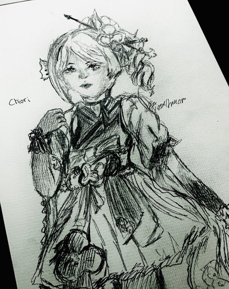 2nd attempt on drawing chiori Genshin Impact | HoYoLAB