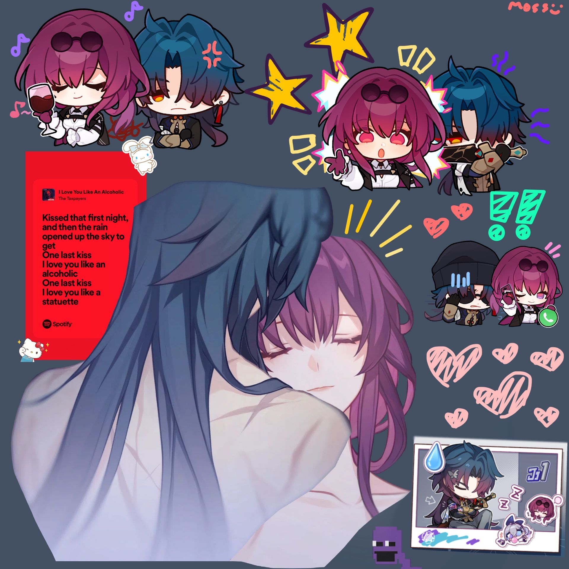 I made a lil thing for a hsr ship I like :D Honkai: Star Rail | HoYoLAB