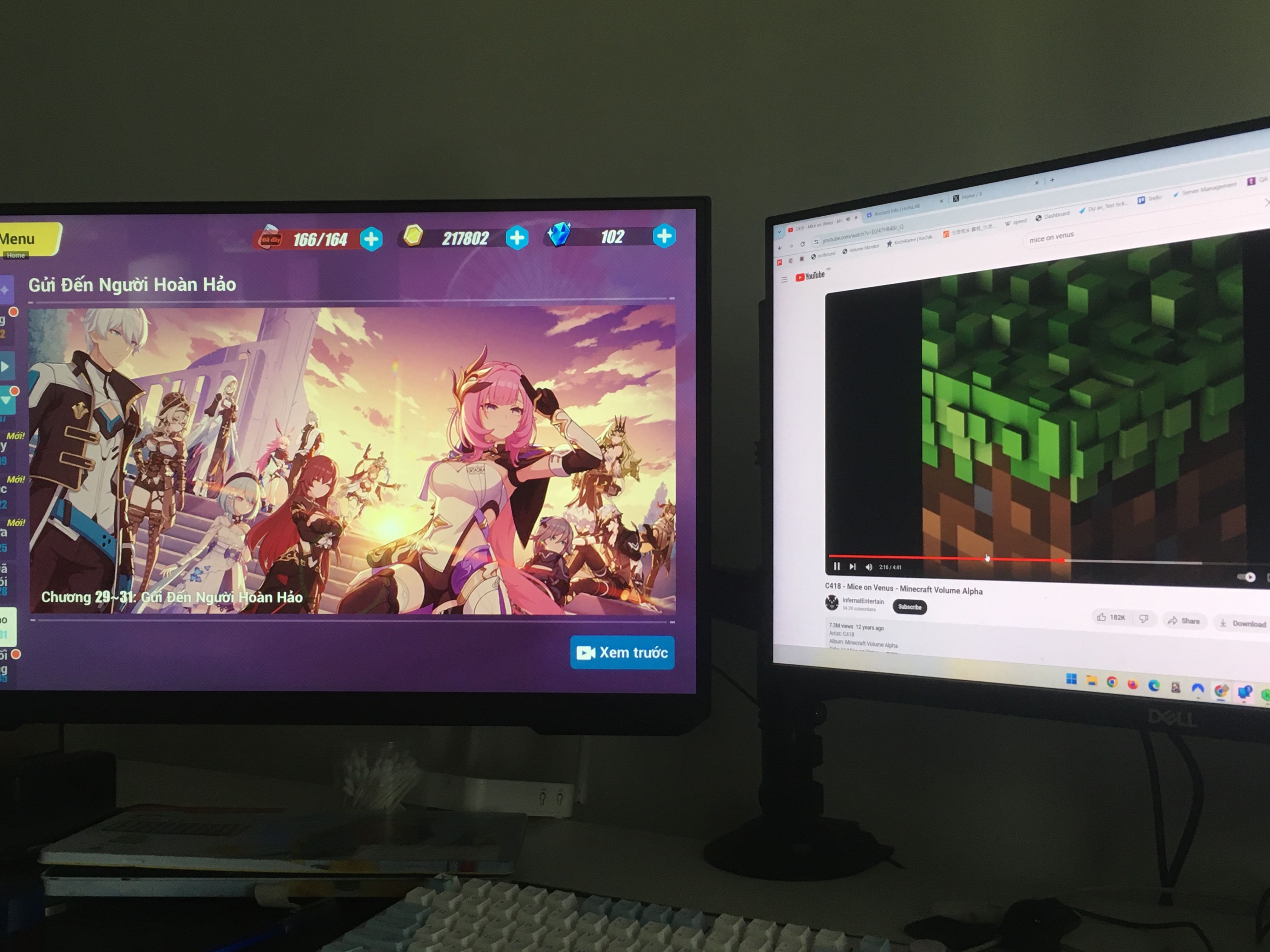 so I tried to play elysium everlasting when mice on Venus plays in the ...